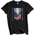 Argentinian American Flags Ripped Torn Argentina T-Shirt Gift for Men ...