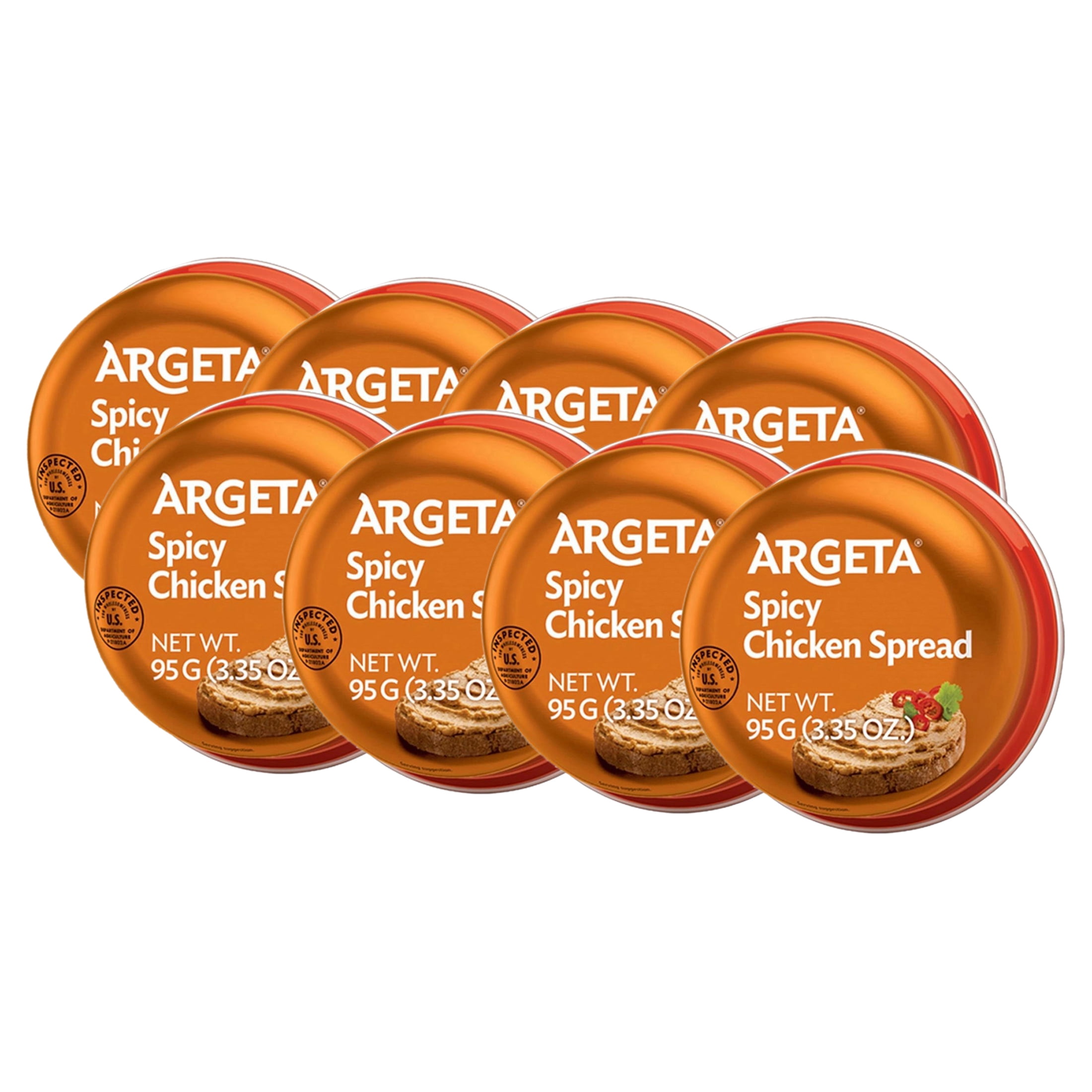 (8 pack) Argeta Spicy Chicken Spread - Walmart.com