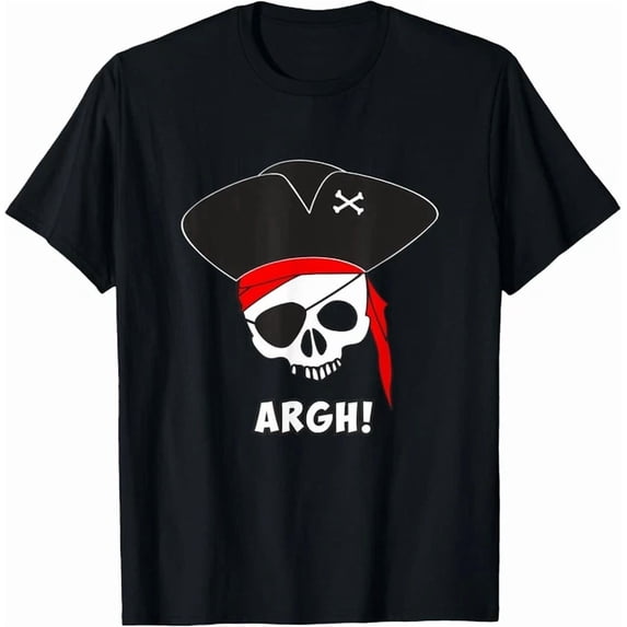 Argh Pirate Shirt Skeleton Skullgift Unisex T-Shirt - Walmart.com