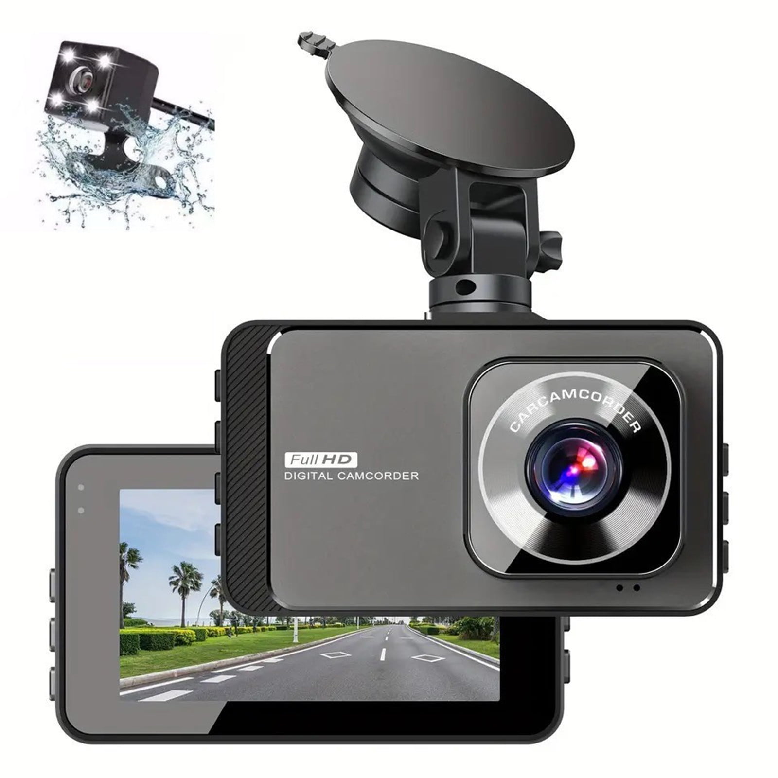 Arghm 1080P DVR Dashboard Camera: Car Driving Recorder with 3-inch IPS ...