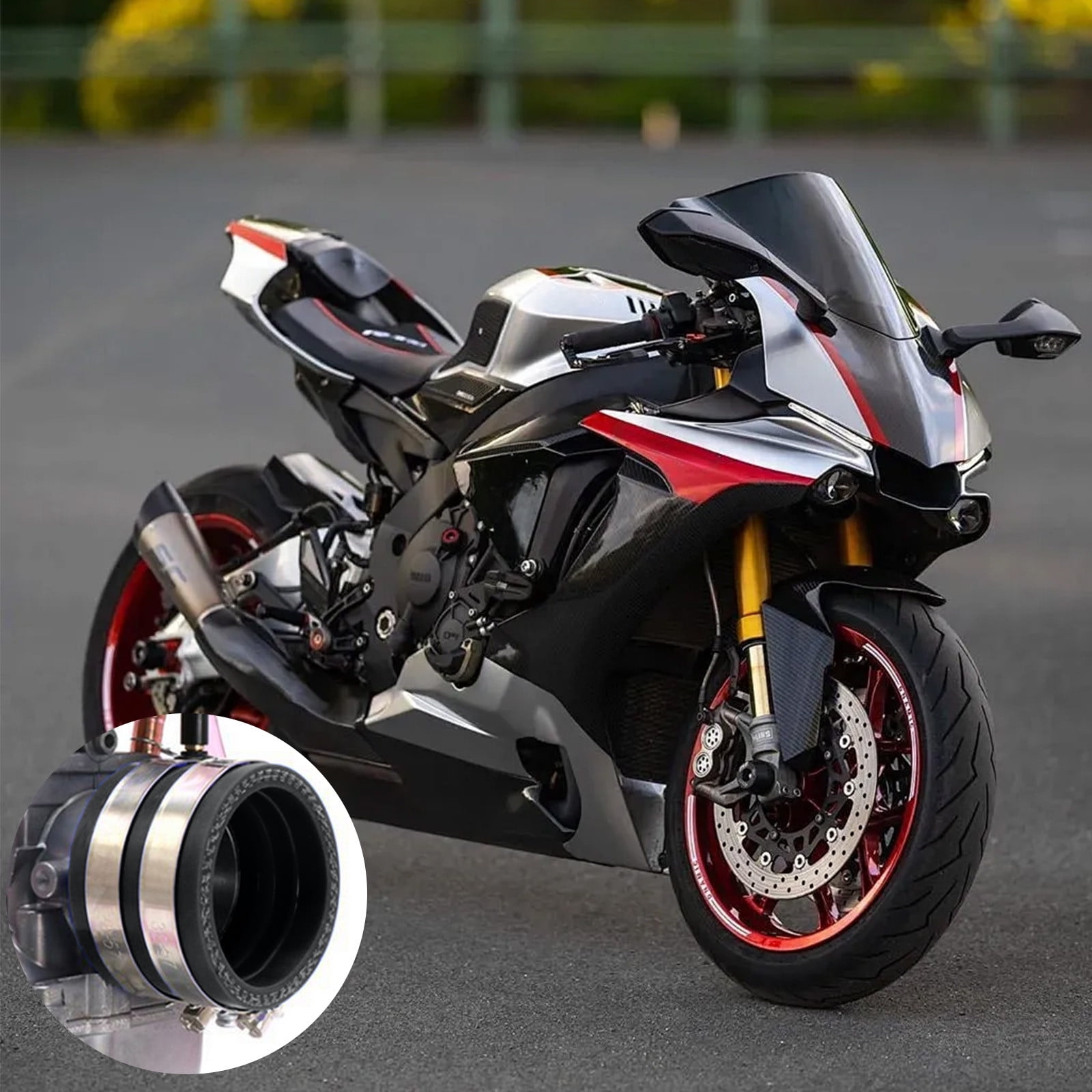 Arghm 35mm Intake Manifold Carburetor for Motorcycles, Compatible with ...