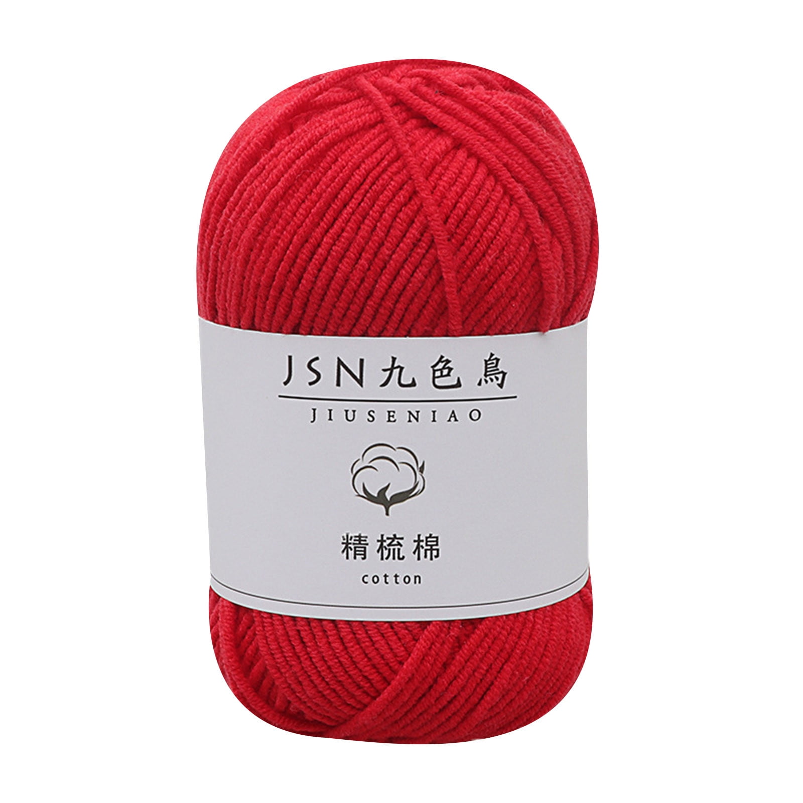 Arghm 4 Strands Combed Milk Cotton Thread – DIY Doll Cotton Yarn for ...