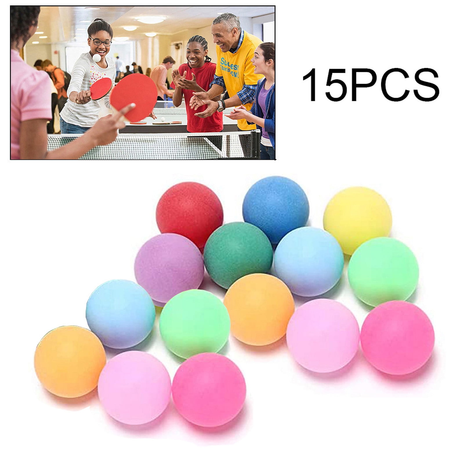 Arghm 50 Pcs Colored Ping Pong Balls 40mm for Entertainment, Table ...