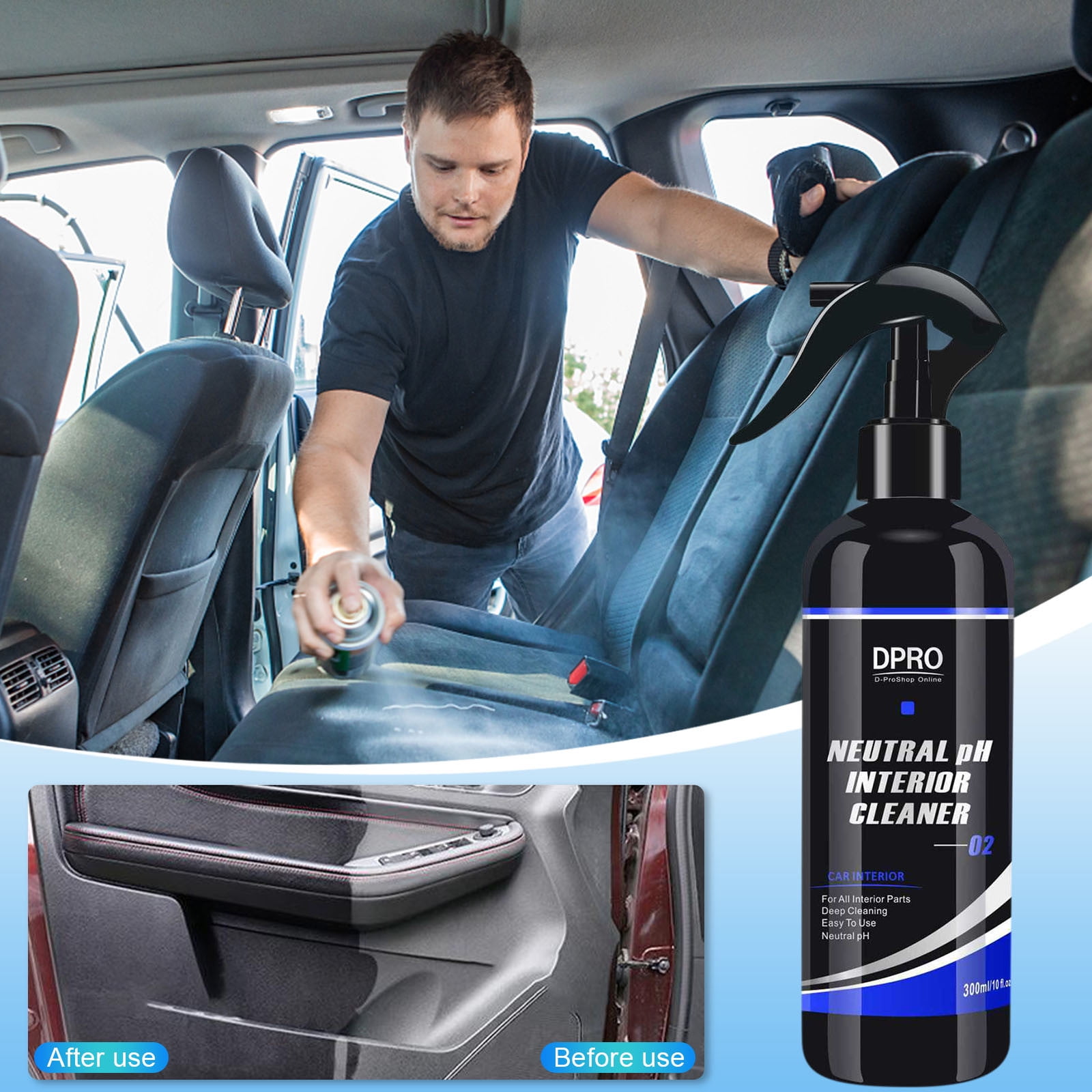 Arghm Automotive Interior Roof Cleaning Agent,300ml,Door Panels ...