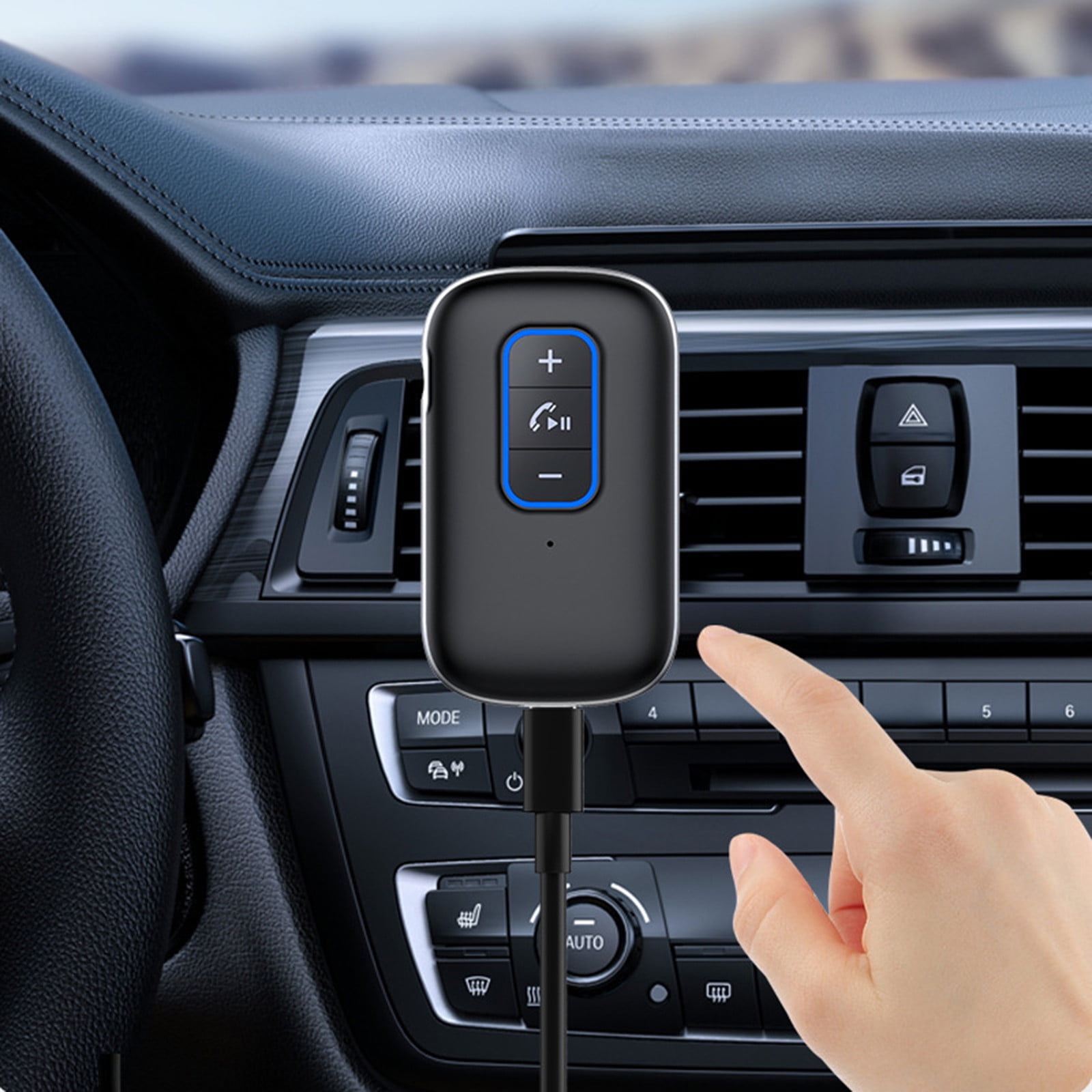 Arghm Bluetooth Car AUX Receiver – Audio Converter for Music, Navigation & Hands-Free Calls ...