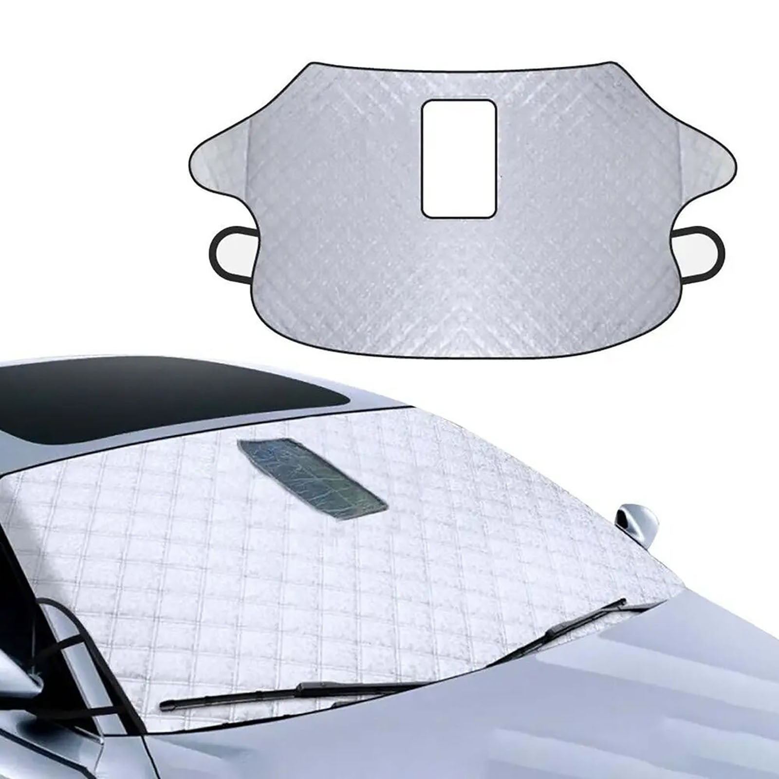 Arghm Car Sun Shield & Snow Shield, Heat Insulation Half Window Cover ...
