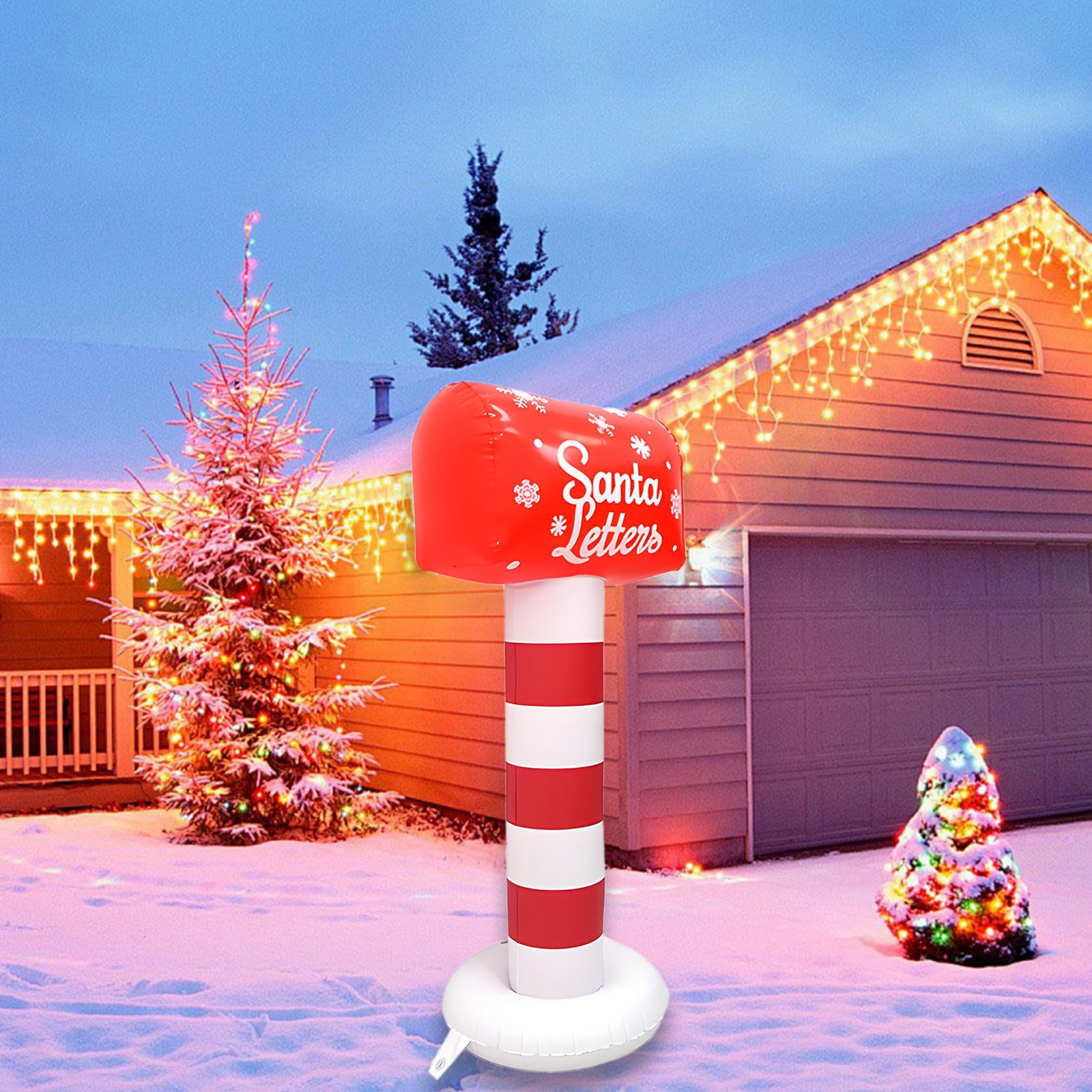 Arghm Christmas Inflatable Santa Claus – PVC Animated Toy for Holiday ...