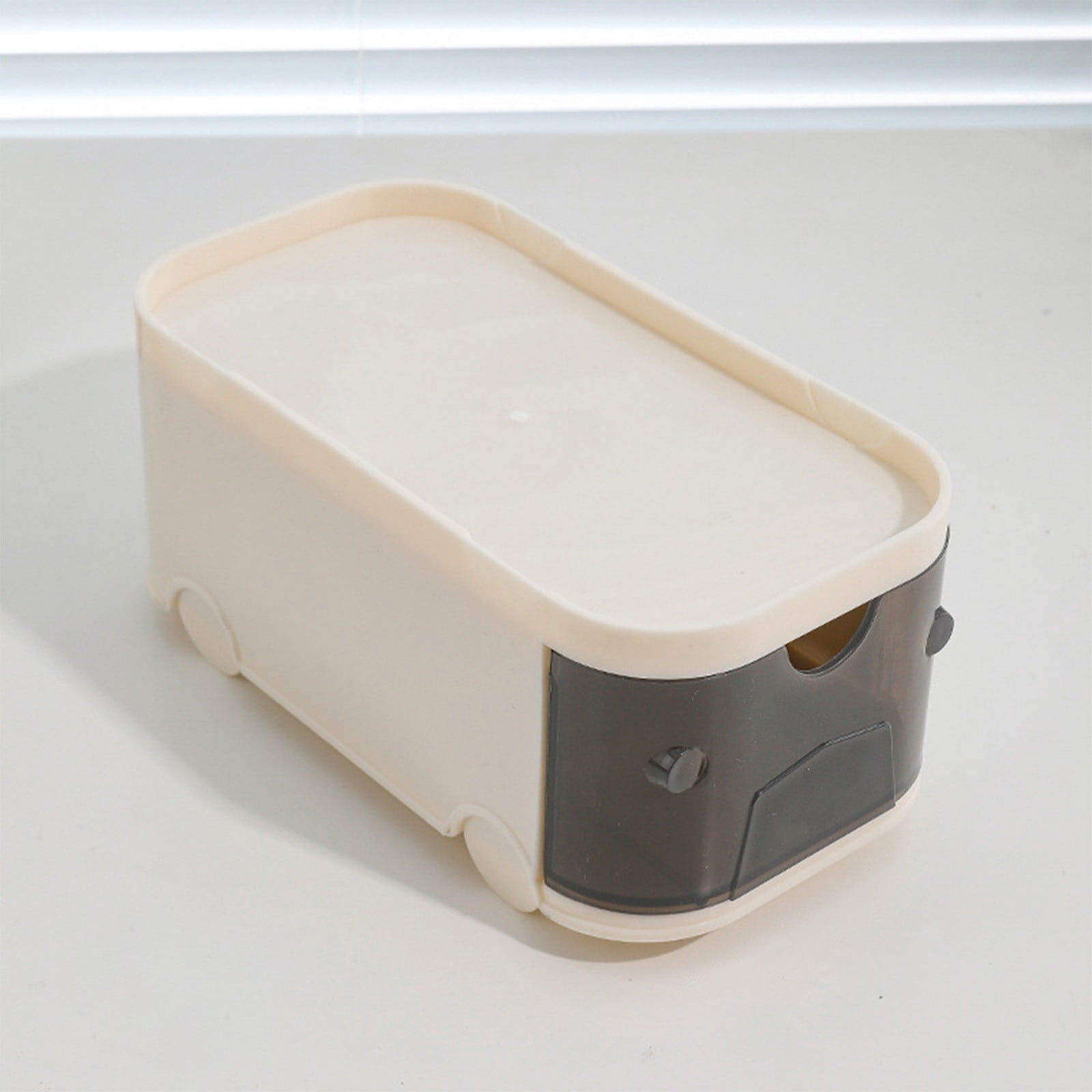 Arghm Clear Plastic Stackable Storage Box,7.59x3.93x3.46 Inch Desktop ...