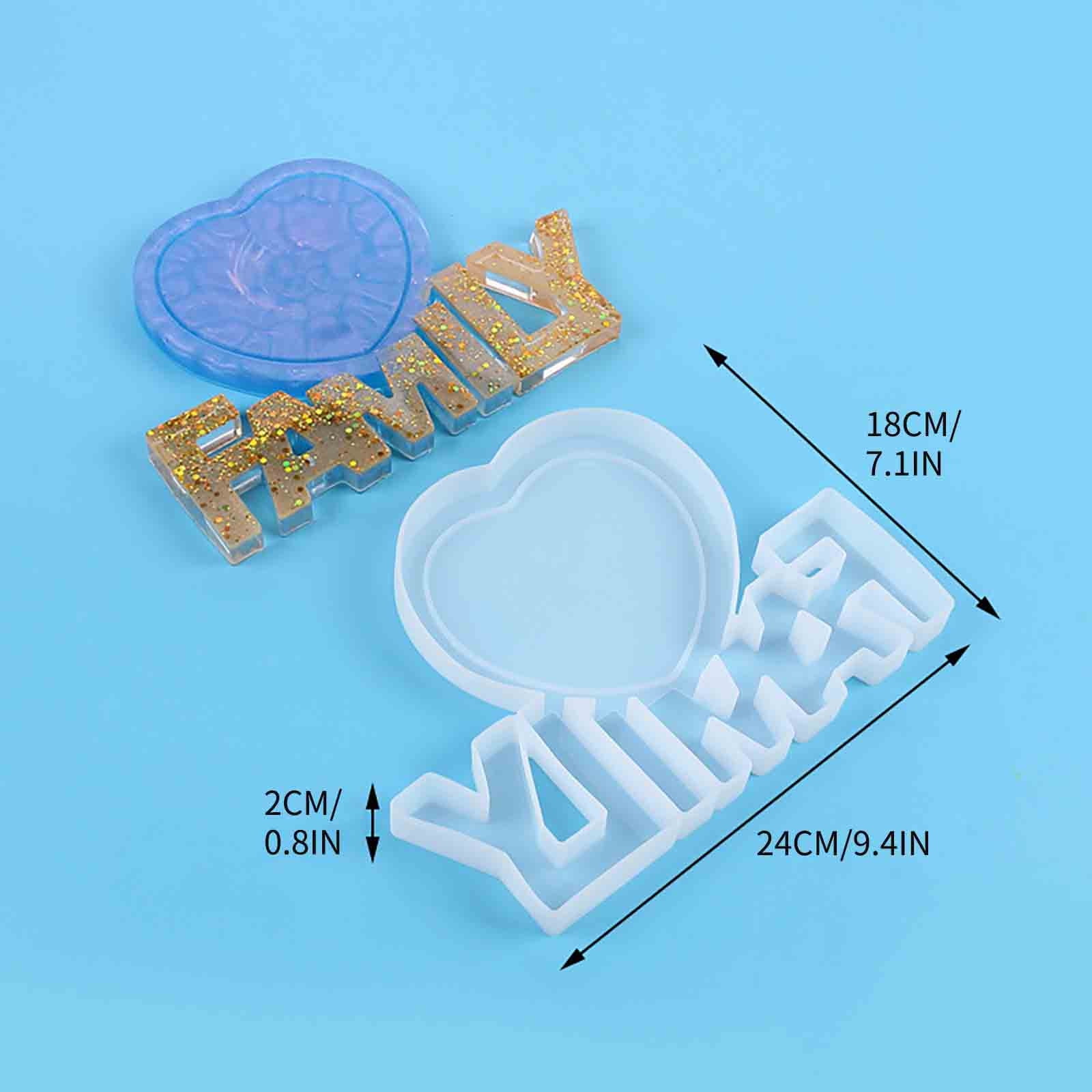 Arghm DIY Crystal Photo Frame,Resin Casting Mold,Love Table Photo Frame ...