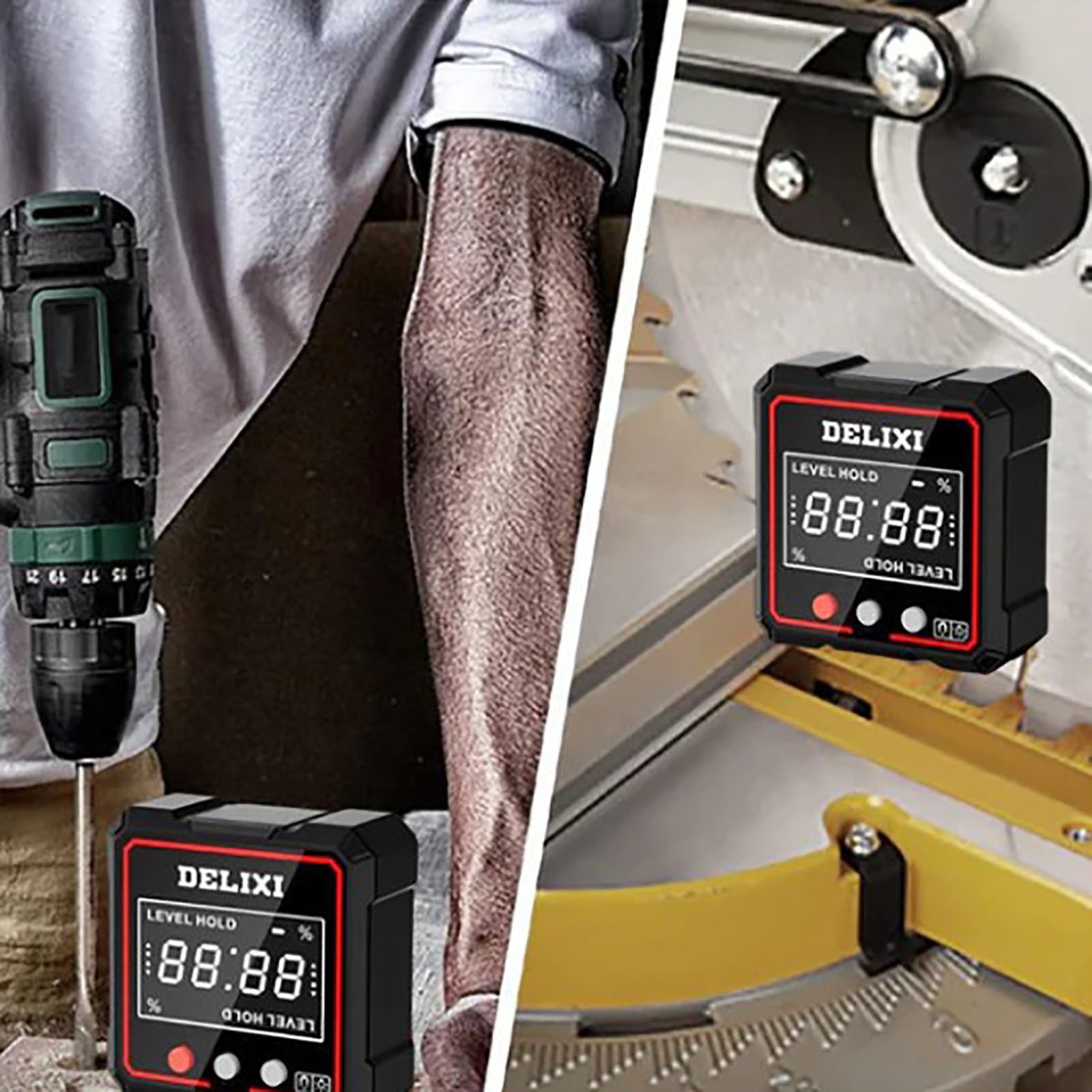 Arghm Magnetic Angle Ruler – Slopes and Standard Angle Measuring ...