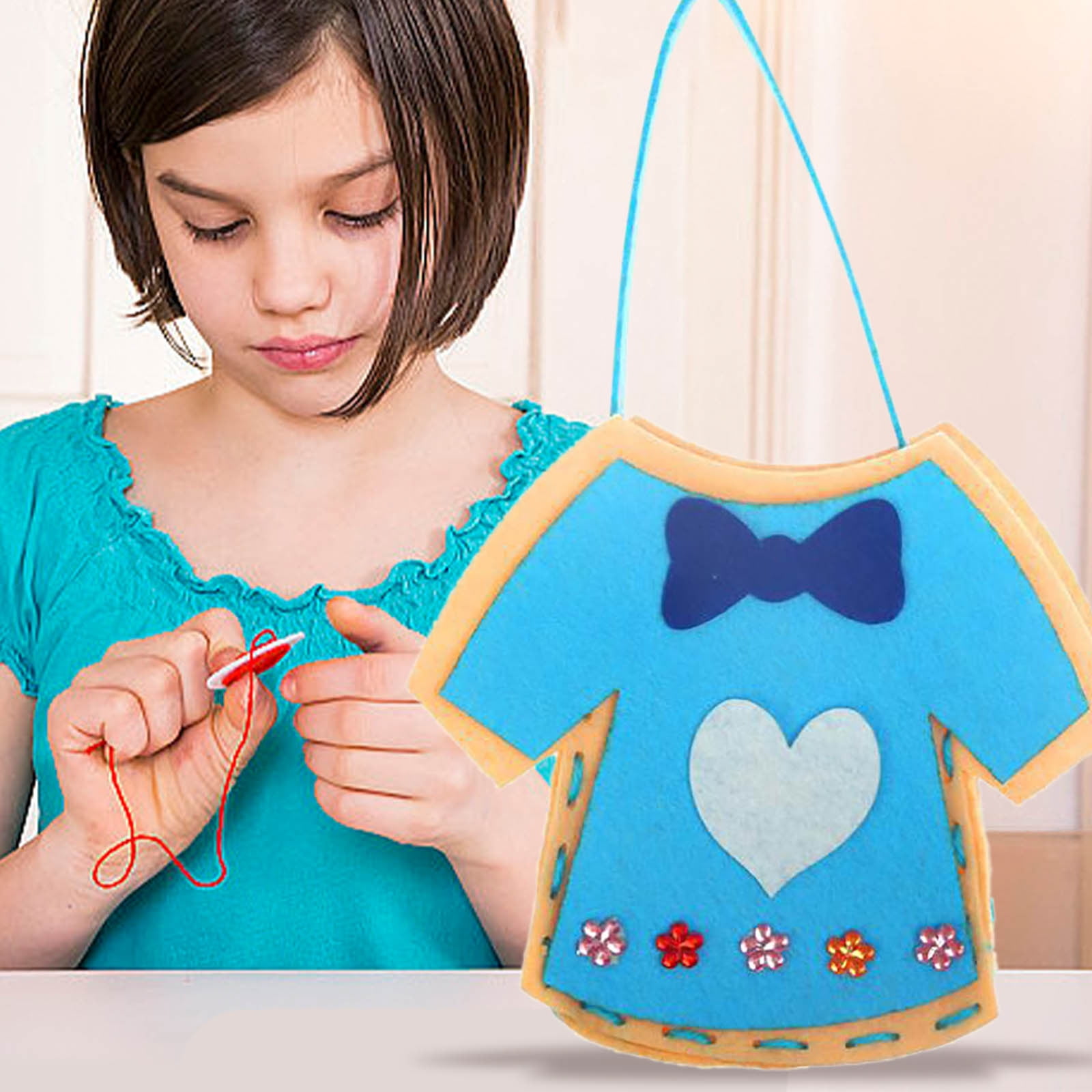 Arghm Non-Woven DIY Children Sewing Craft Bag Educational Handmade Kit ...