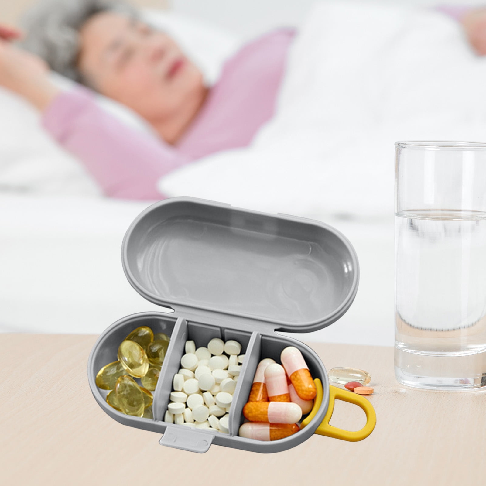 Arghm Portable Mini Organizer Silica Gel Storage Box 4.06 * 1.81 * 1 ...