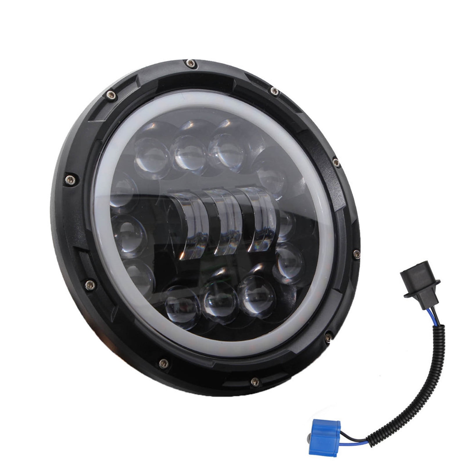 Arghm Round 7-Inch 400W LED Headlight, High & Low Beam Lights for TJ LJ ...