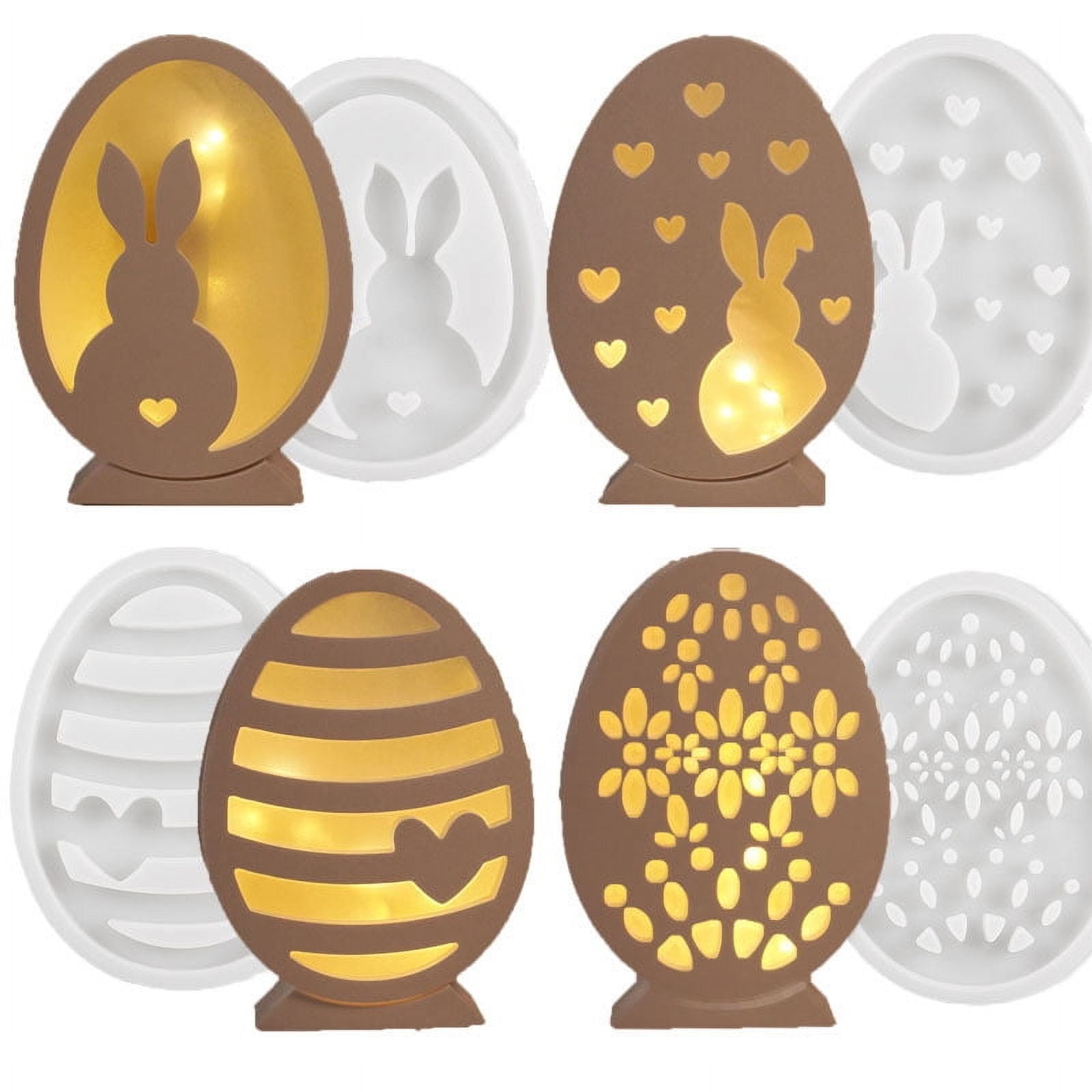 Arghm Silicones Molds Easter Eggs Plaster Molds Clearance,Casting ...
