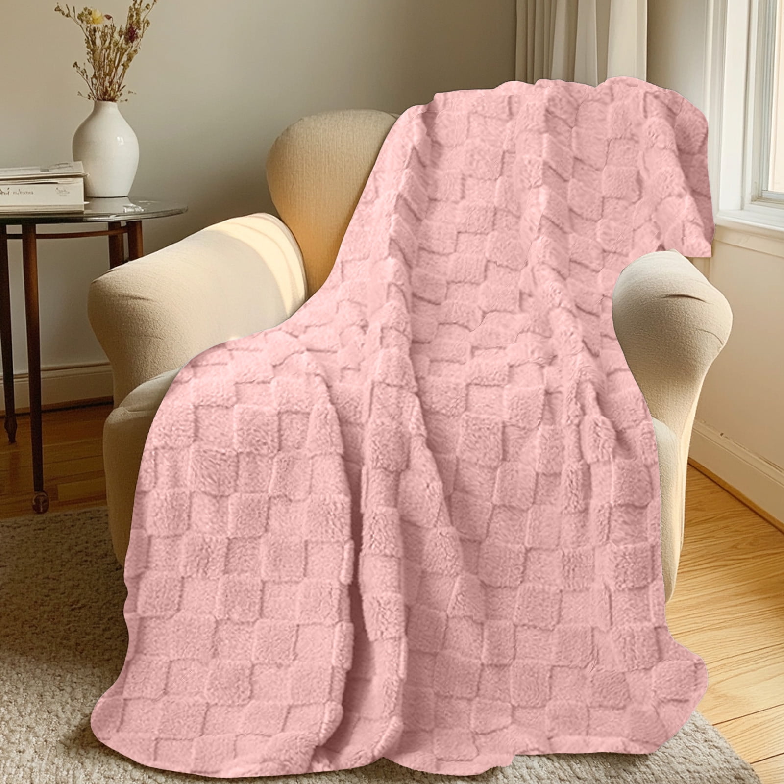 Arghm Temperature Control Fleece Blanket 27.56x39.37in,Breathable Bed ...