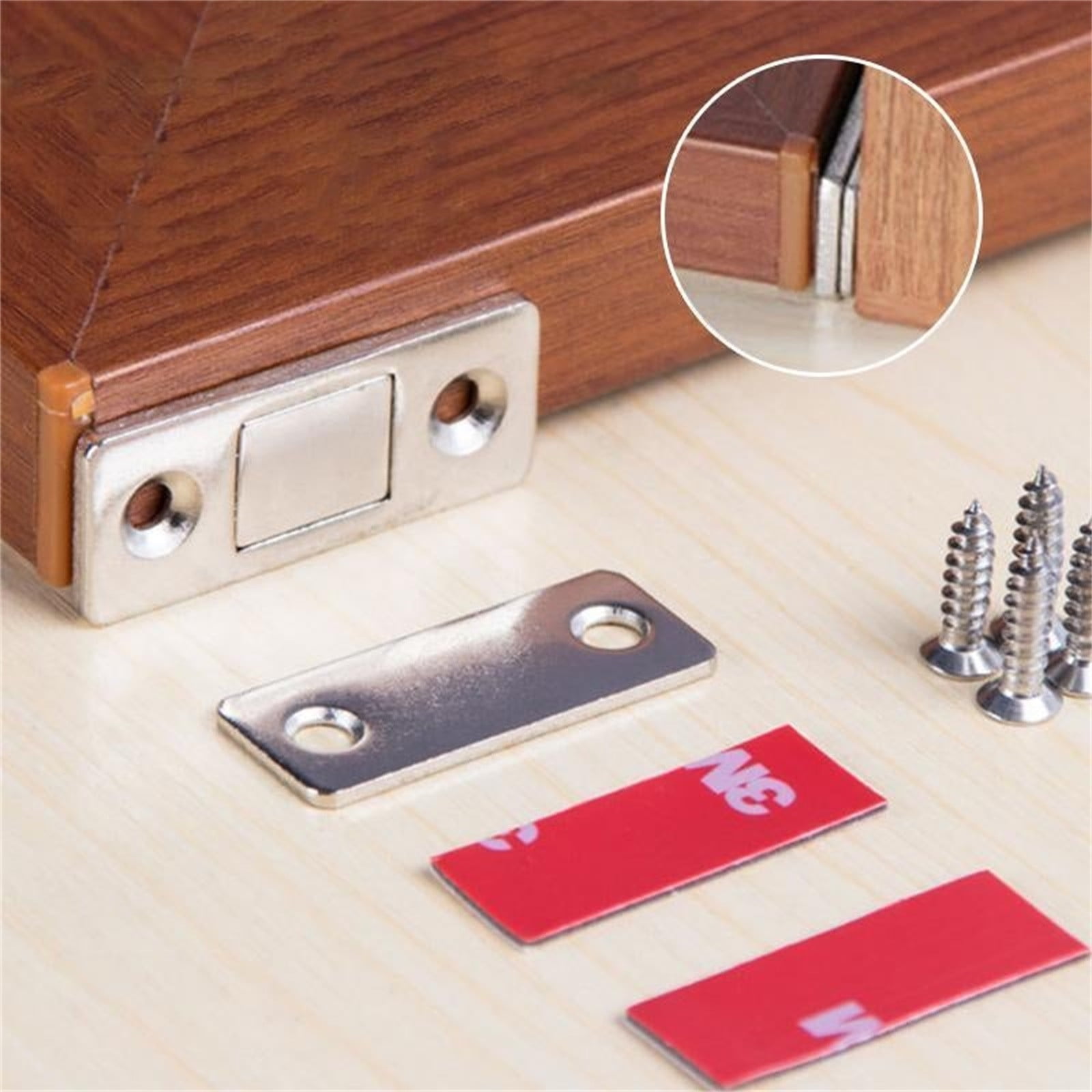 Arghm Thin Invisible Magnetic Door Stopper,Strong Magnetism,2.5MM ...