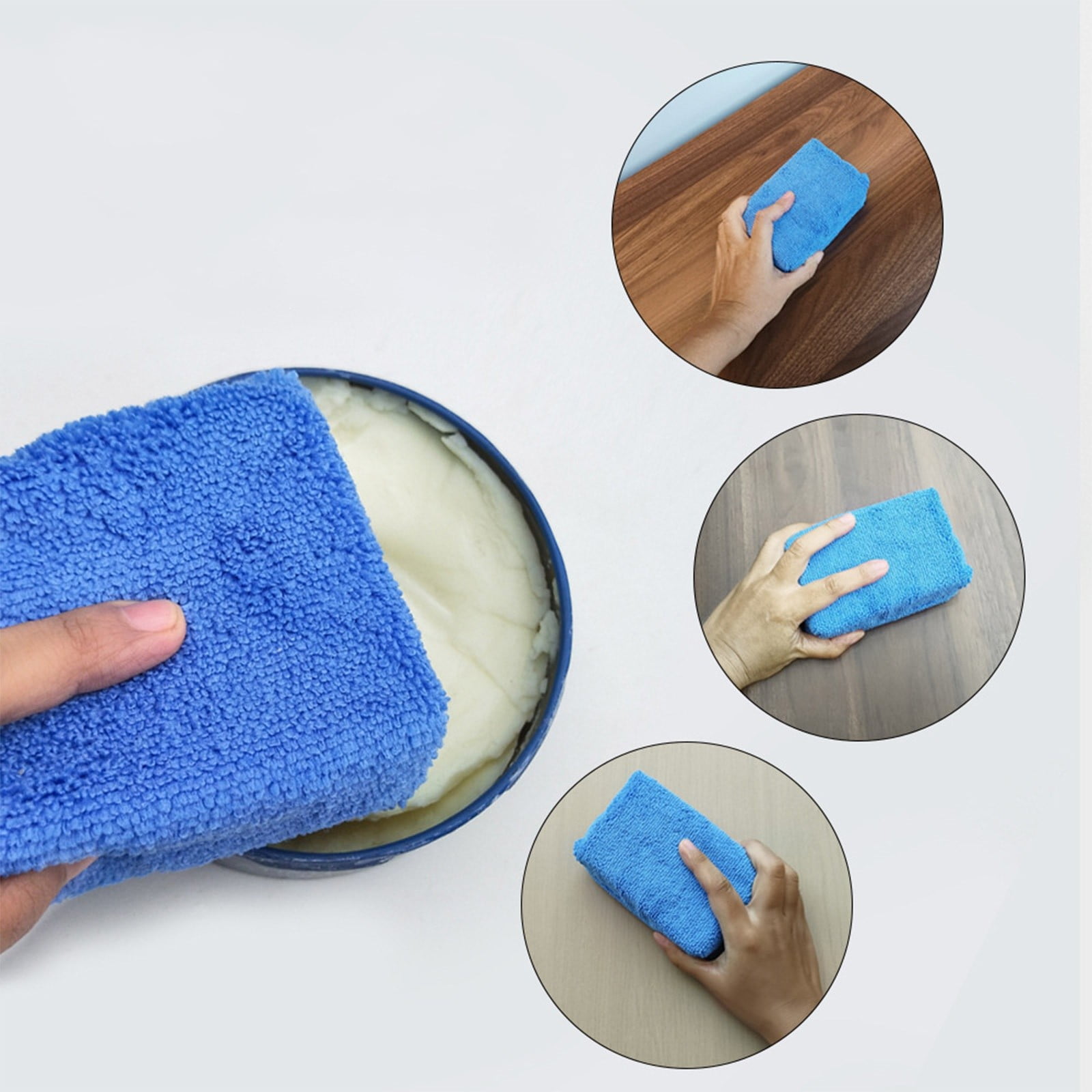 Arghm Ultra Fine Fiber Rectangle Sponge Block for Car Waxing, Polishing, and Beauty Maintenance ...