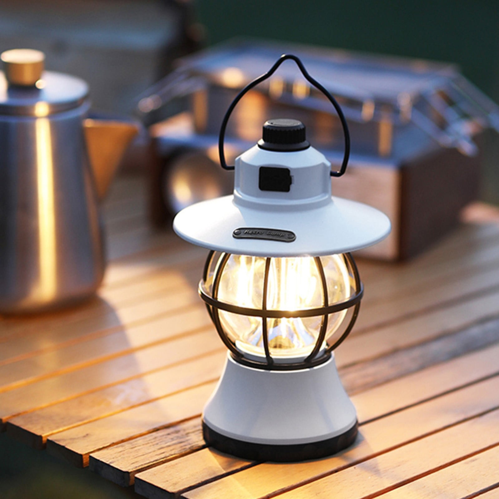 Arghm Vintage Camping Light, Infinitely Dimmable LED Tent Light, Warm ...