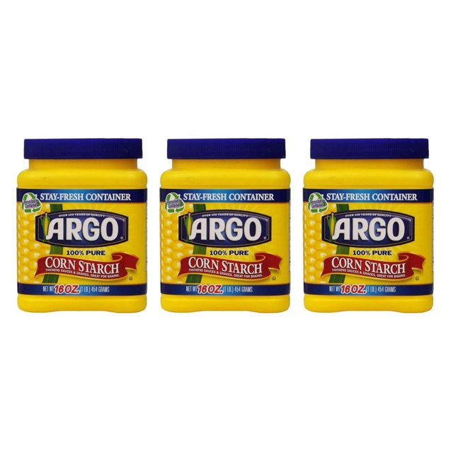 Argo 100% Pure Corn Starch, (3 Pack, Total of 48oz) - Walmart.com