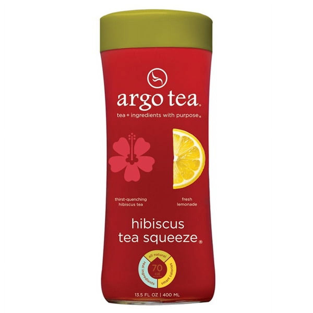 Argo Hibiscus Squeezed Iced Tea 13.5 Oz Glass Bottles - Pack of 12 ...