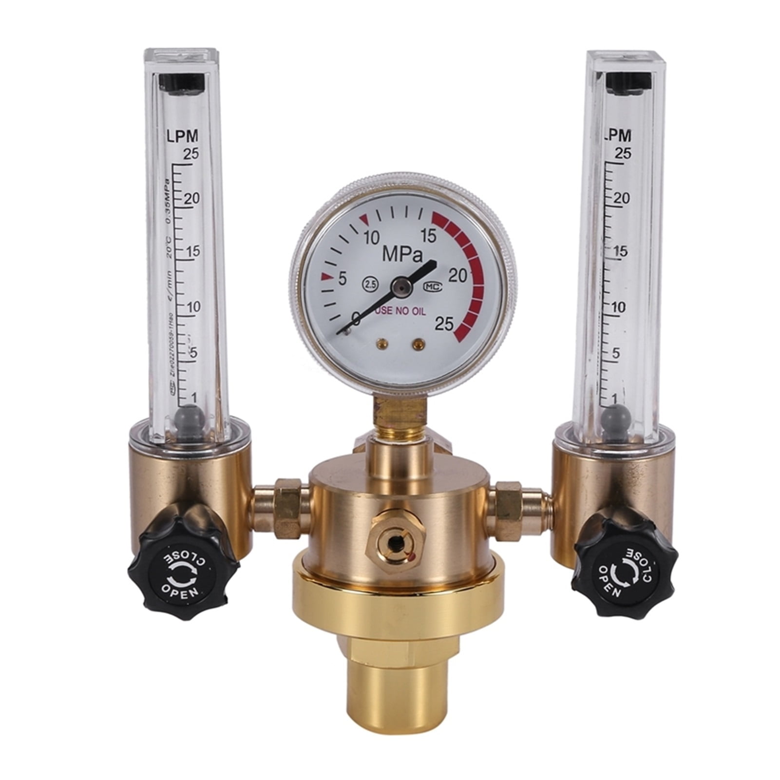 Argon CO2 Gauge Pressure Regulator Flow Meter Control Valve Welding Gas ...