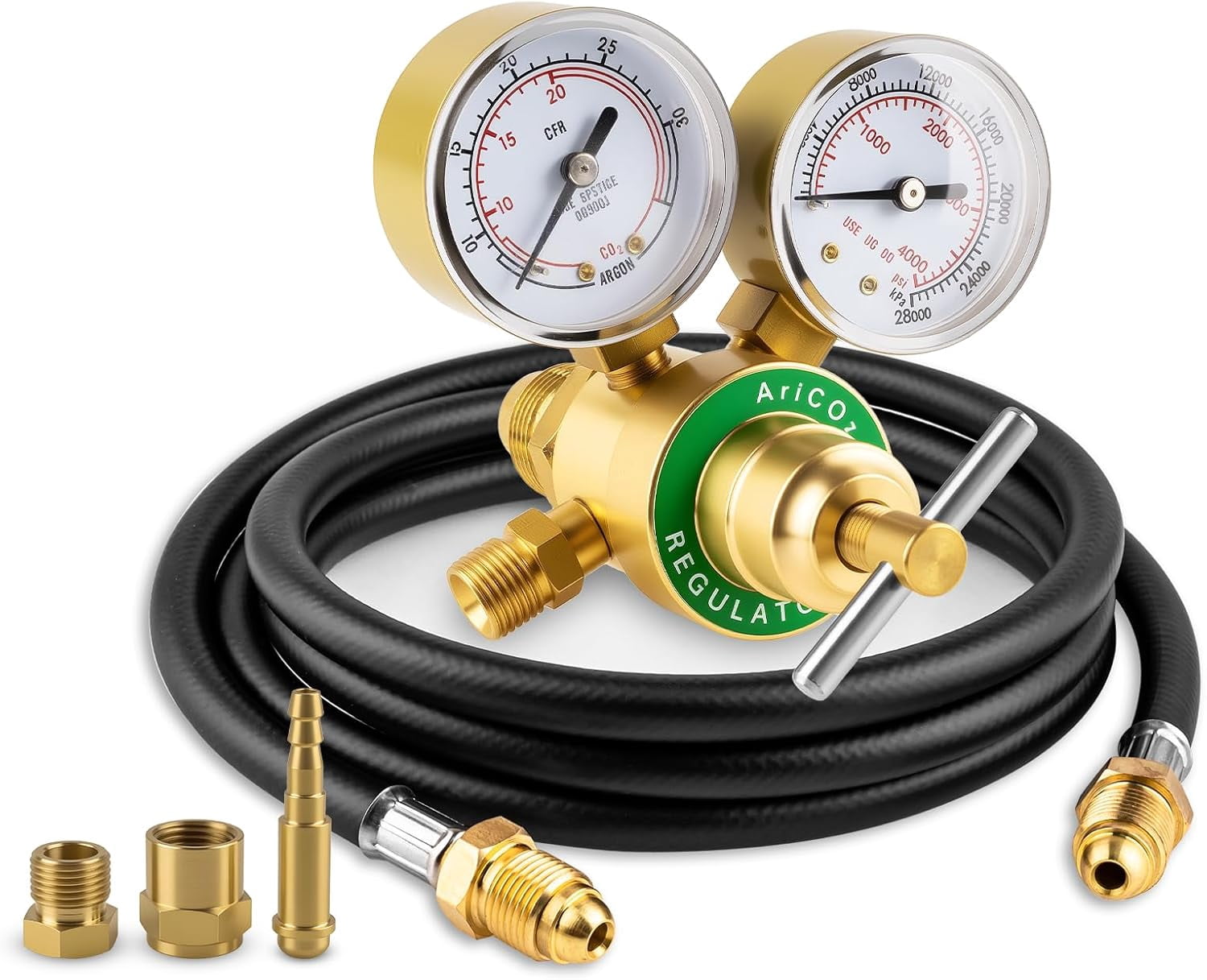 Argon Co2 Regulator, Welding Argon Gas Regulator for TIG and MIG, Dual ...