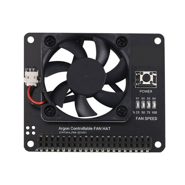 Argon FAN HAT for Raspberry Pi 4B 3B+ 3B PWM Software Control Fan Function Power Button Fit NEO ...