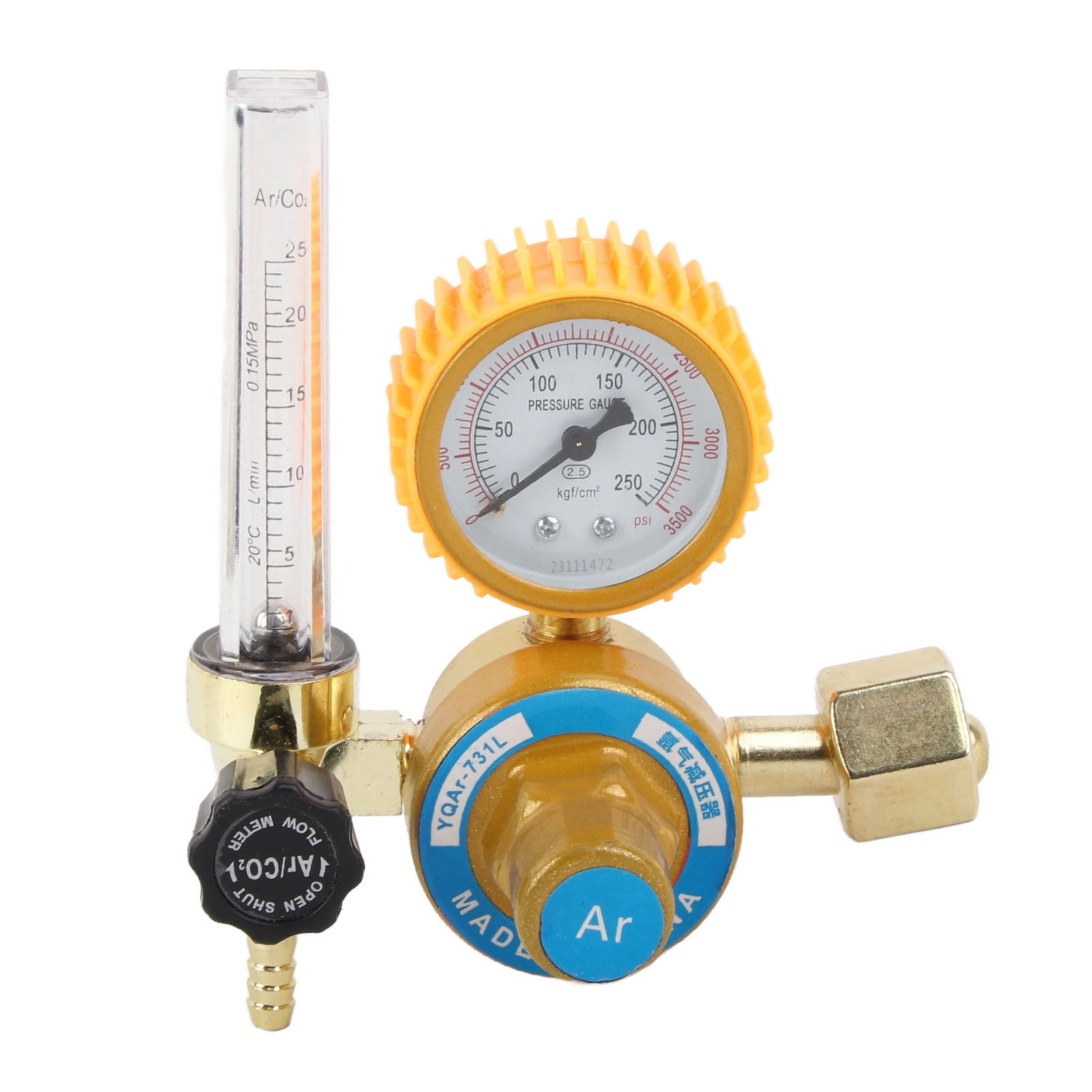 Argon Gas Regulator with ABS Copper Body, Vibration Resistant TIG Flow ...
