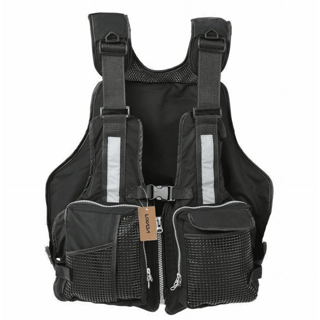 Argulvti Adult Adjustable Life Jacket Vest Multi Pockets Buoyancy ...