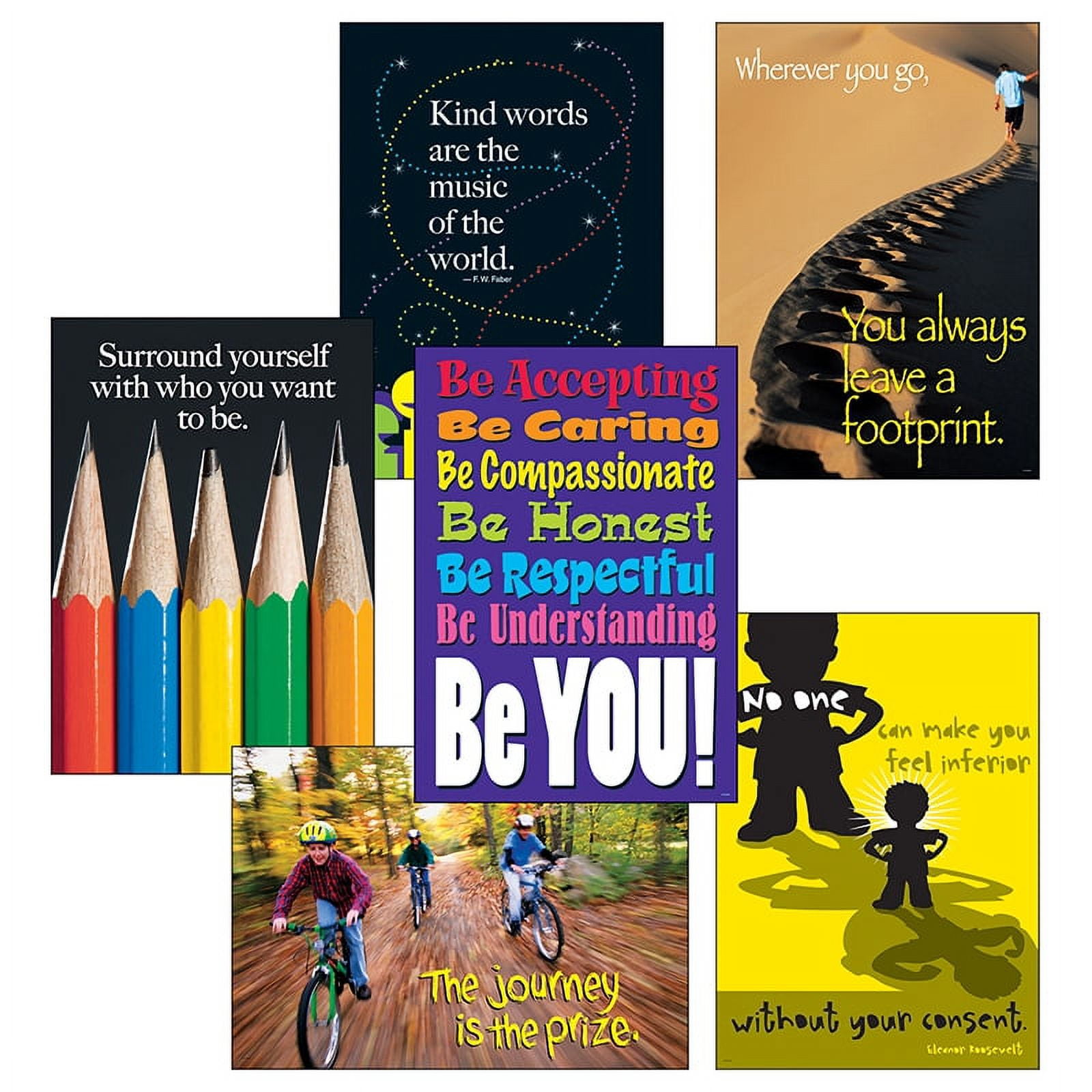 Trend, TEPTA67909, Think Positively ARGUS Poster Pack, 6 / Pack ...