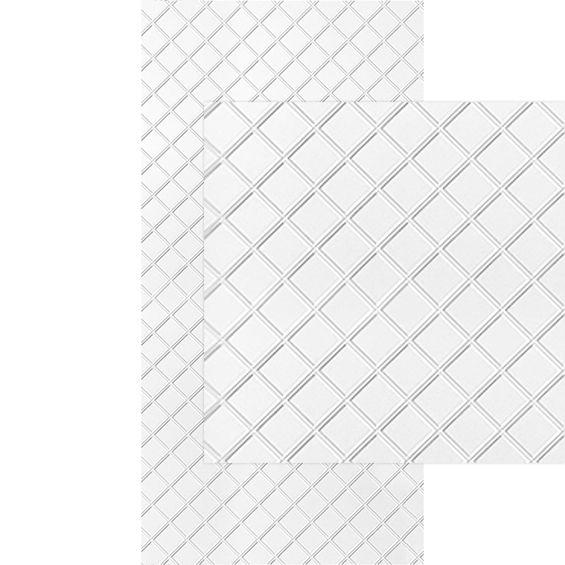 Argyle 4ft. x 8ft. Gloss White Paintable Glue-Up PVC Wall Panels (160 ...