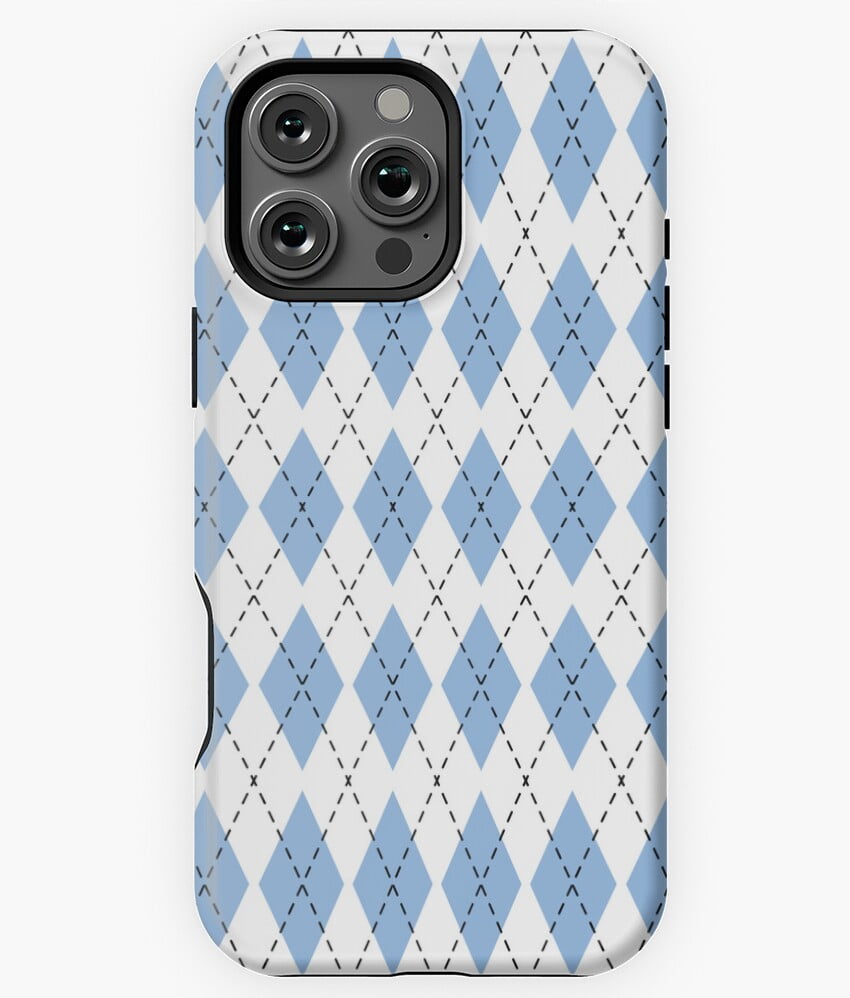 Argyle Carolina Pattern UNC Design N6968 Phone Case for iPhone 17 16 15 ...