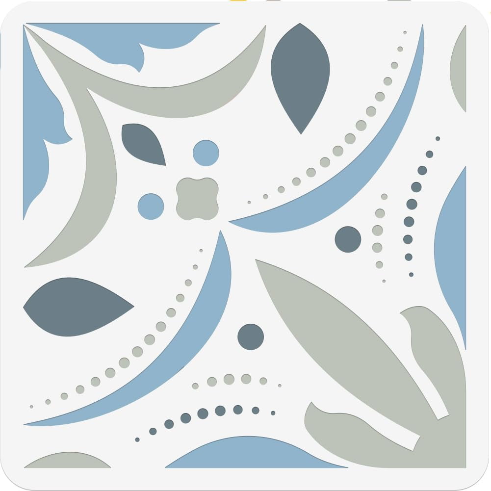 Argyle Pattern Painting Stencil 11.8x11.8 Inch Reusable DIY Art and ...