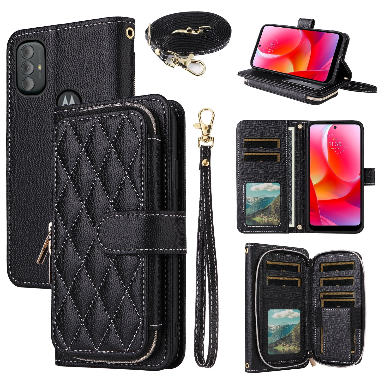 Argyle Wallet Case for Motorola Moto G Power 2022/MotoG Play 2023/G ...