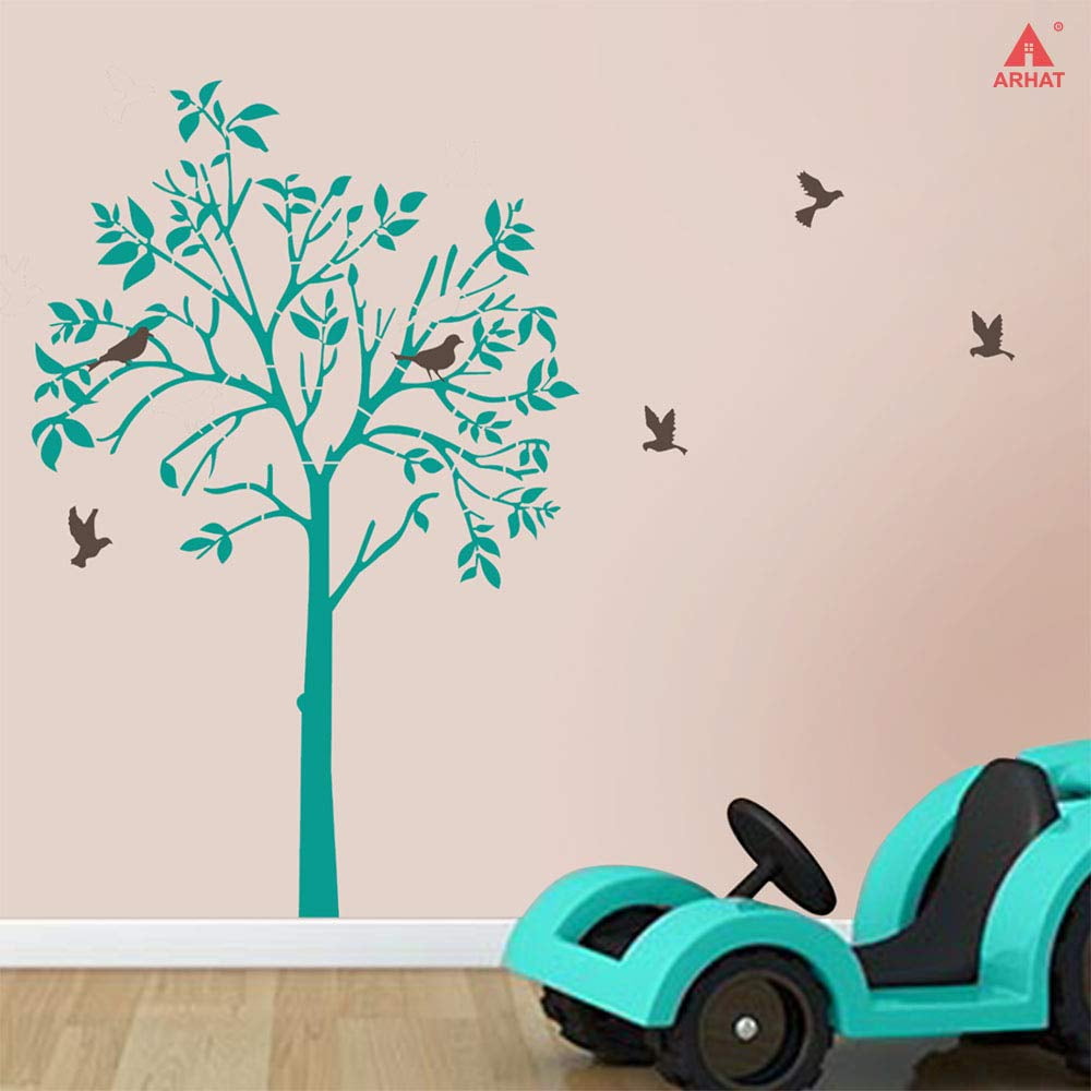 Arhat Stencils ASRE377 Stunning Scenery of Tree Branch Pattern Glossy ...