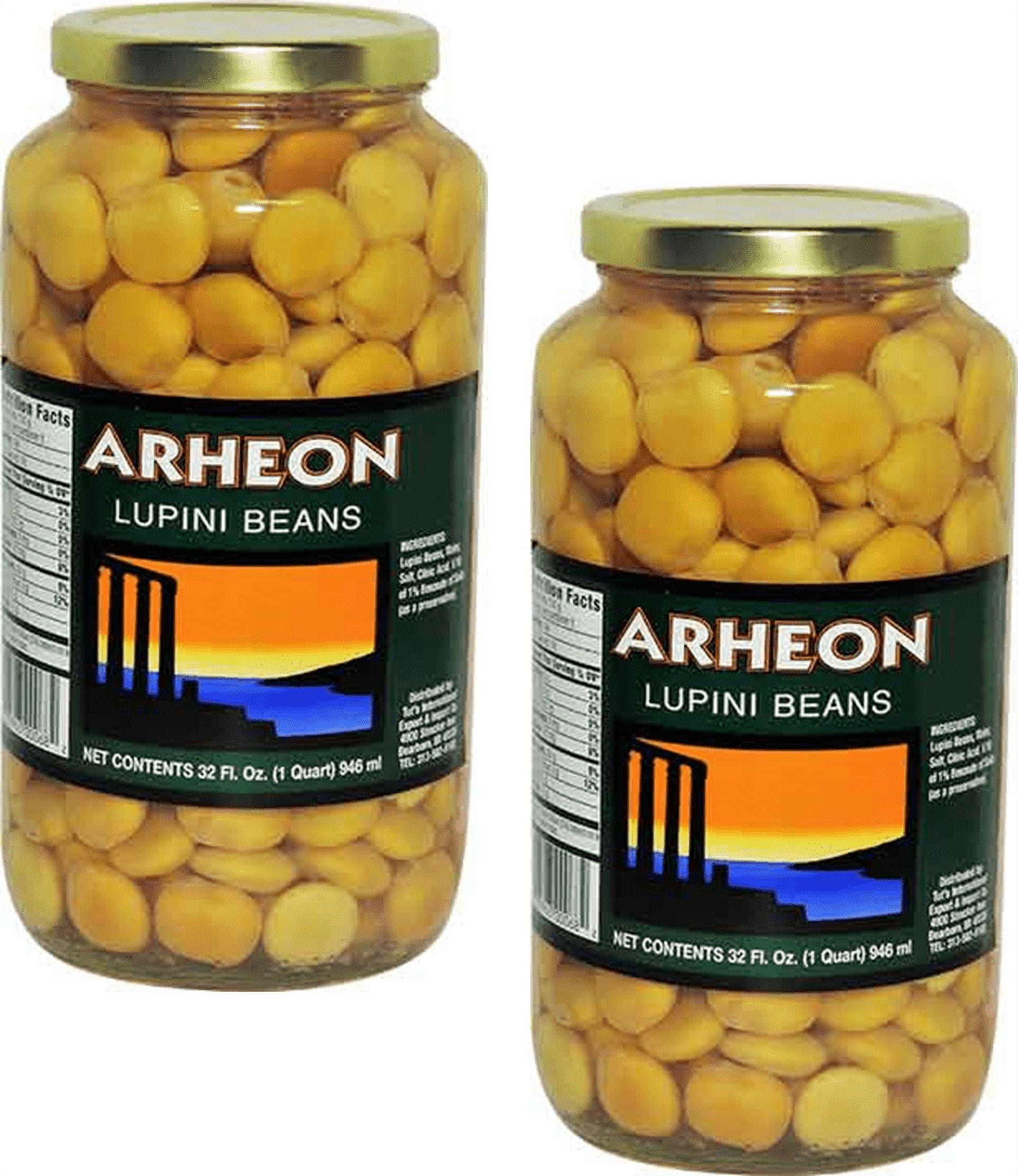 Arheon Brand Ready-to-Eat Lupini Beans, Gluten Free, 2-Pack 32 oz ...
