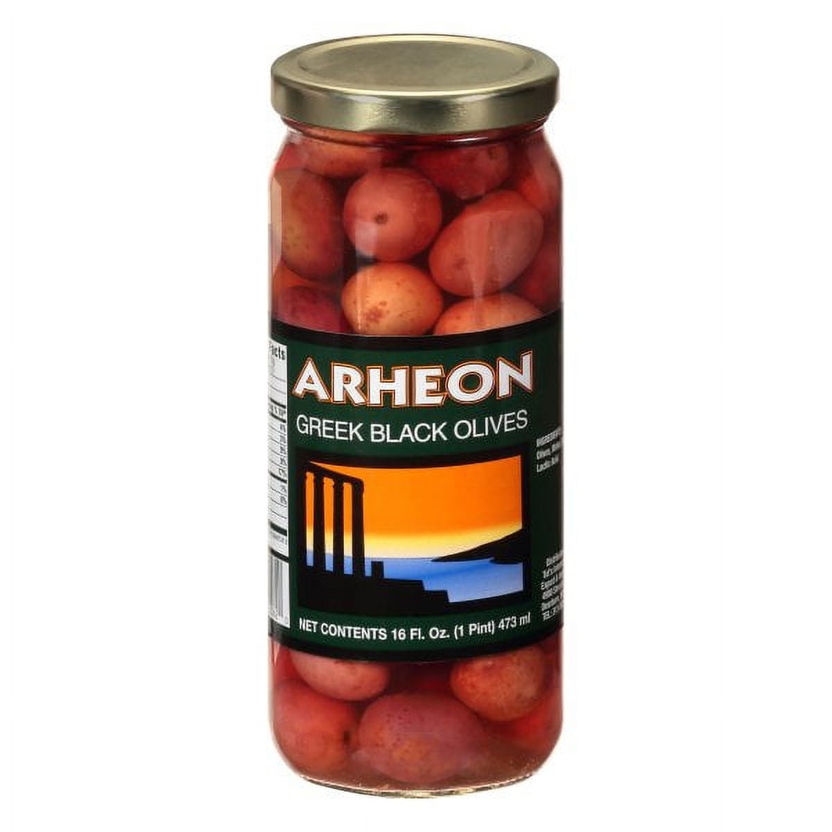 Arheon Greek Black Olives, 16 fl oz - Walmart.com