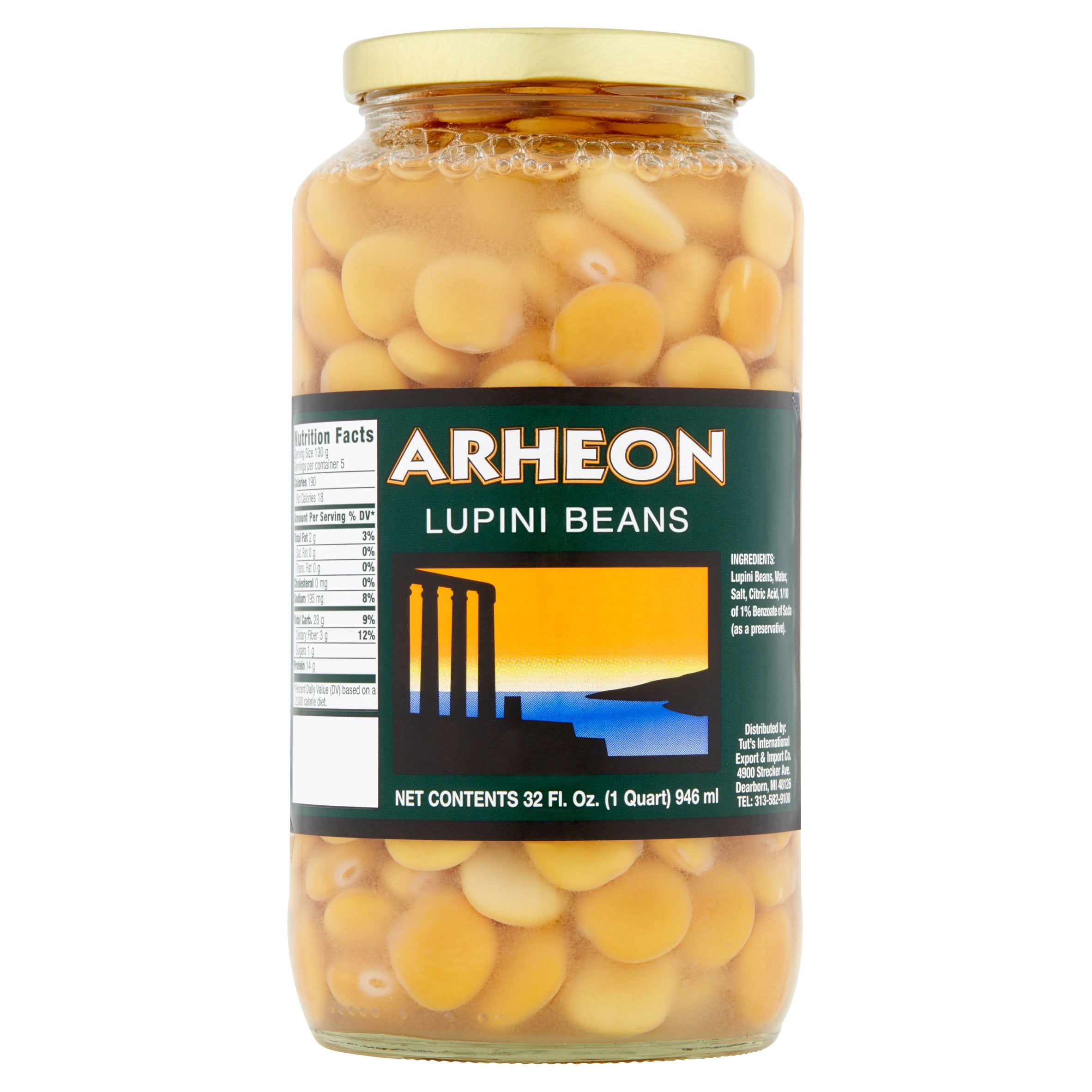 Arheon Lupini Beans, 32 fl oz - Walmart.com