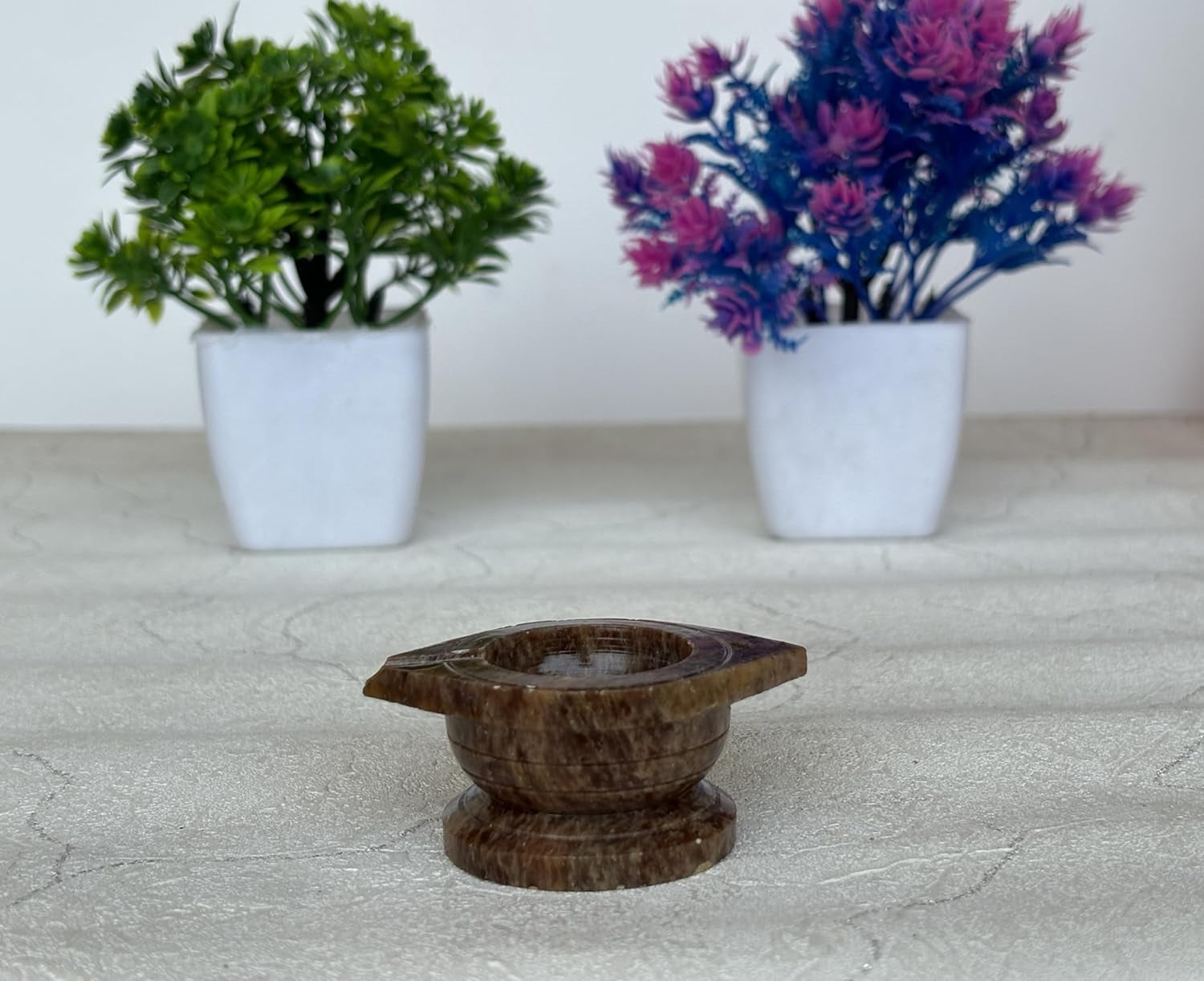 Arhsimvijar Marble Diya Deepak for Pooja Aarti & Home Temple Decor ...