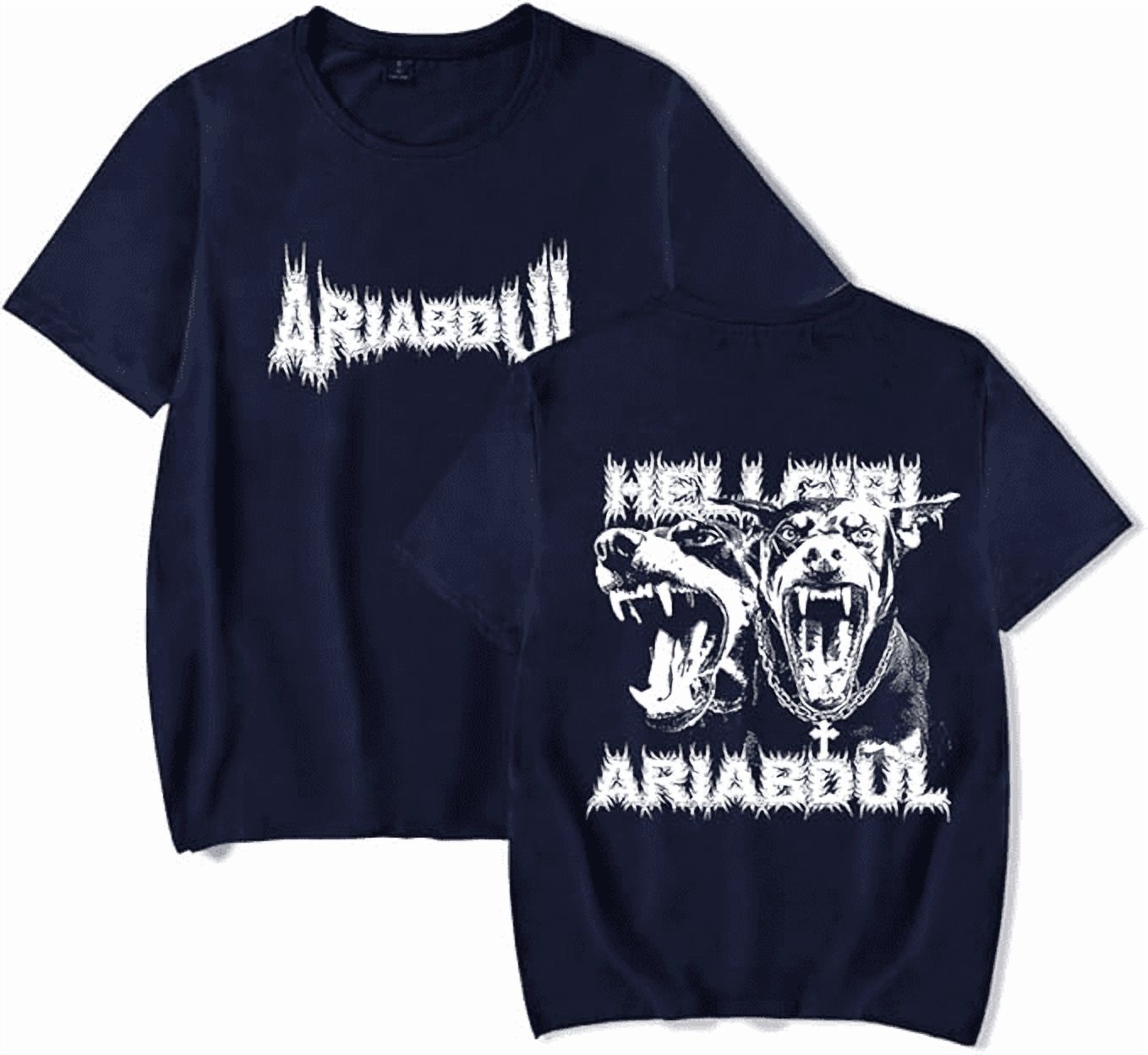 Ari Abdul Casual Graphic Tee - Unisex Short Sleeve Doberman Printed T ...