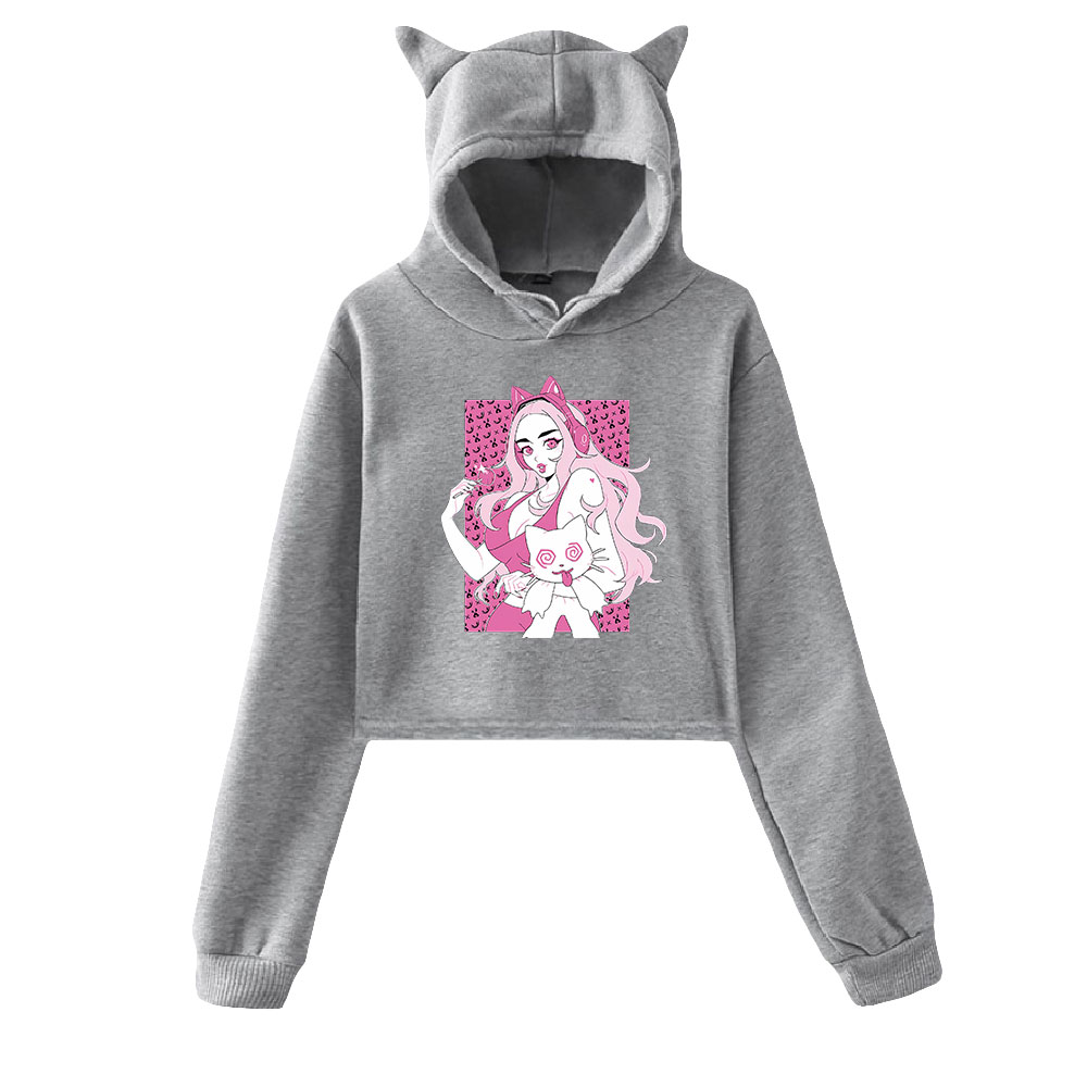 Ari Gameplays Hoodie Womens Girls Cat Ear Sweatshirts Hip Hop Merch ...