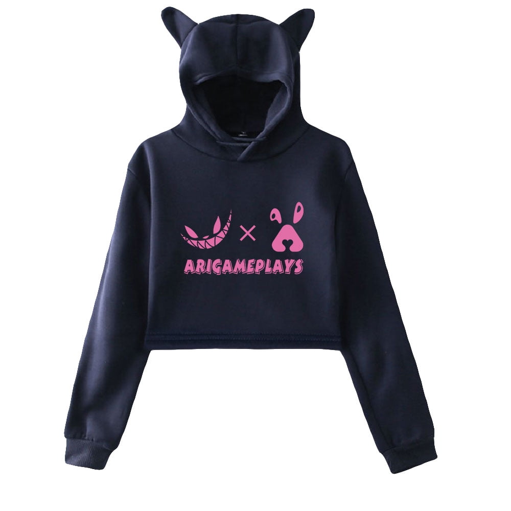 Ari Gameplays Hoodie Womens Girls Cat Ear Sweatshirts Hip Hop Merch ...