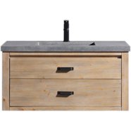 Fresca Mezzo 36" Wall Hung Integrated Sink Wood Bathroom Cabinet in ...
