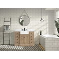 Ari Kitchen & Bath Kelly 48" Solid Wood Bathroom Vanity in Weathered ...