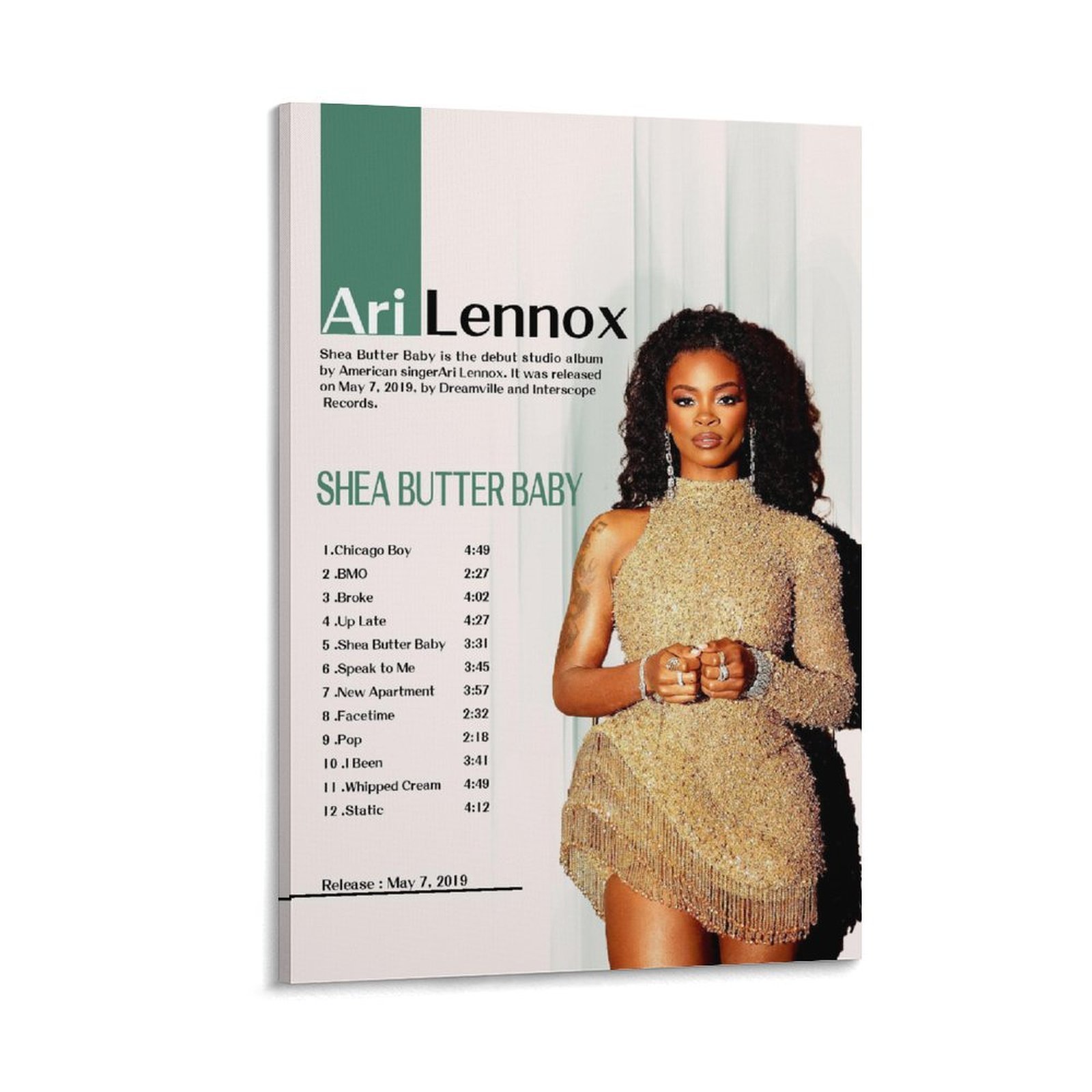 Ari Lennox Shea Butter Baby Poster Gifts Canvas Painting Poster Wall ...