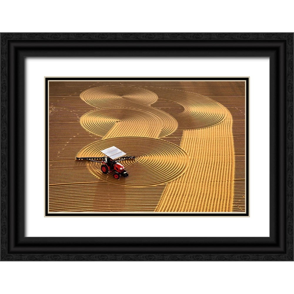 Ari, Nese 32x23 Black Ornate Wood Framed with Double Matting Museum Art ...