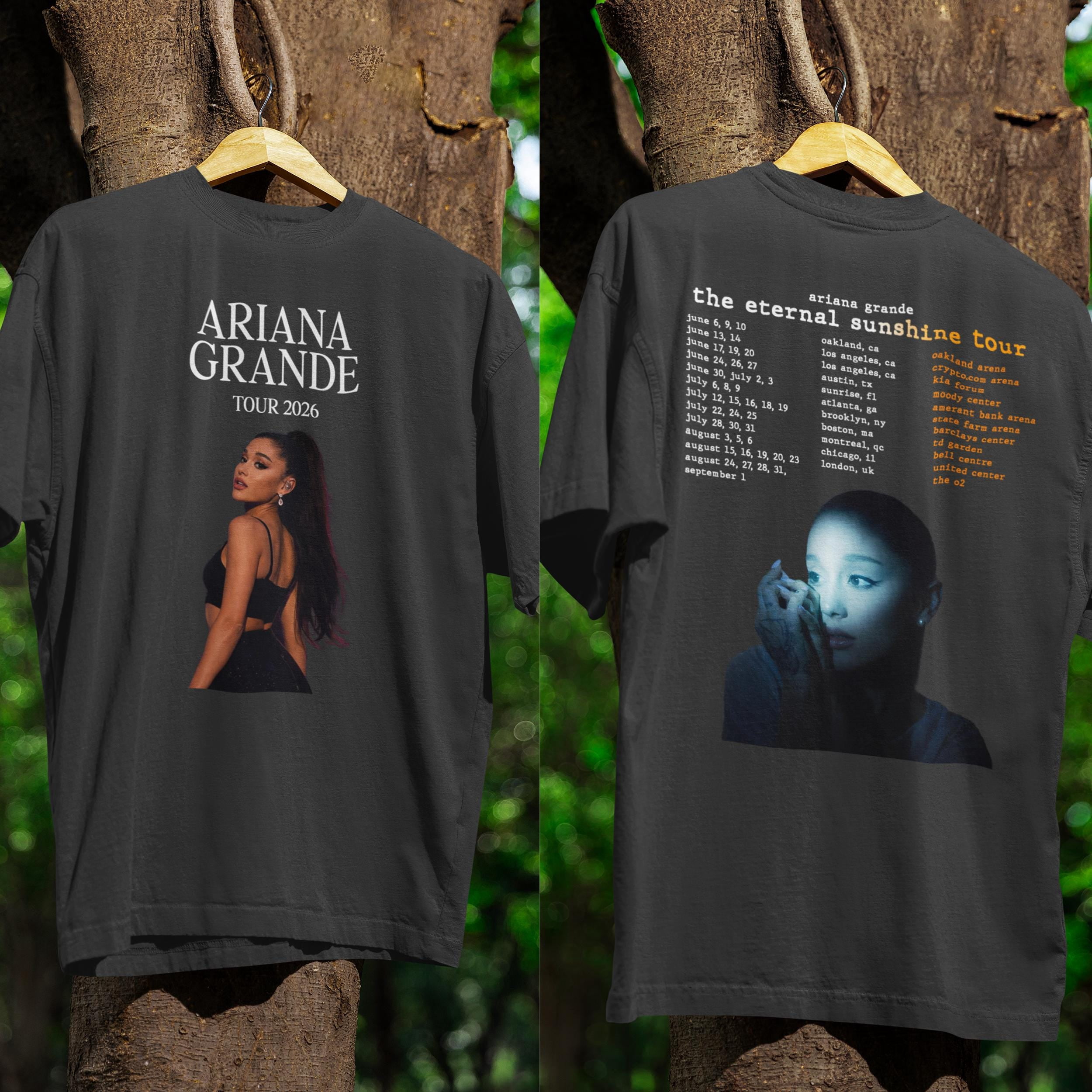 Ari@na Gr@nde Eternal Sunshine World Tour 2026 T-Shirt - Walmart.com