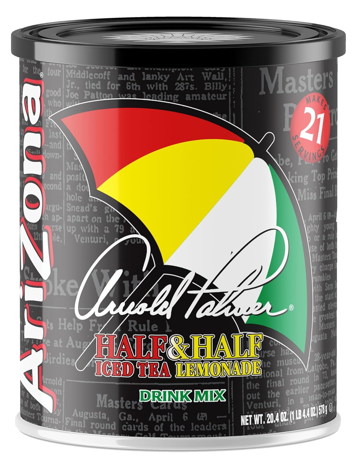 AriZona Arnold Palmer Half and Half - Sugar Sweetened Powdered Drink ...
