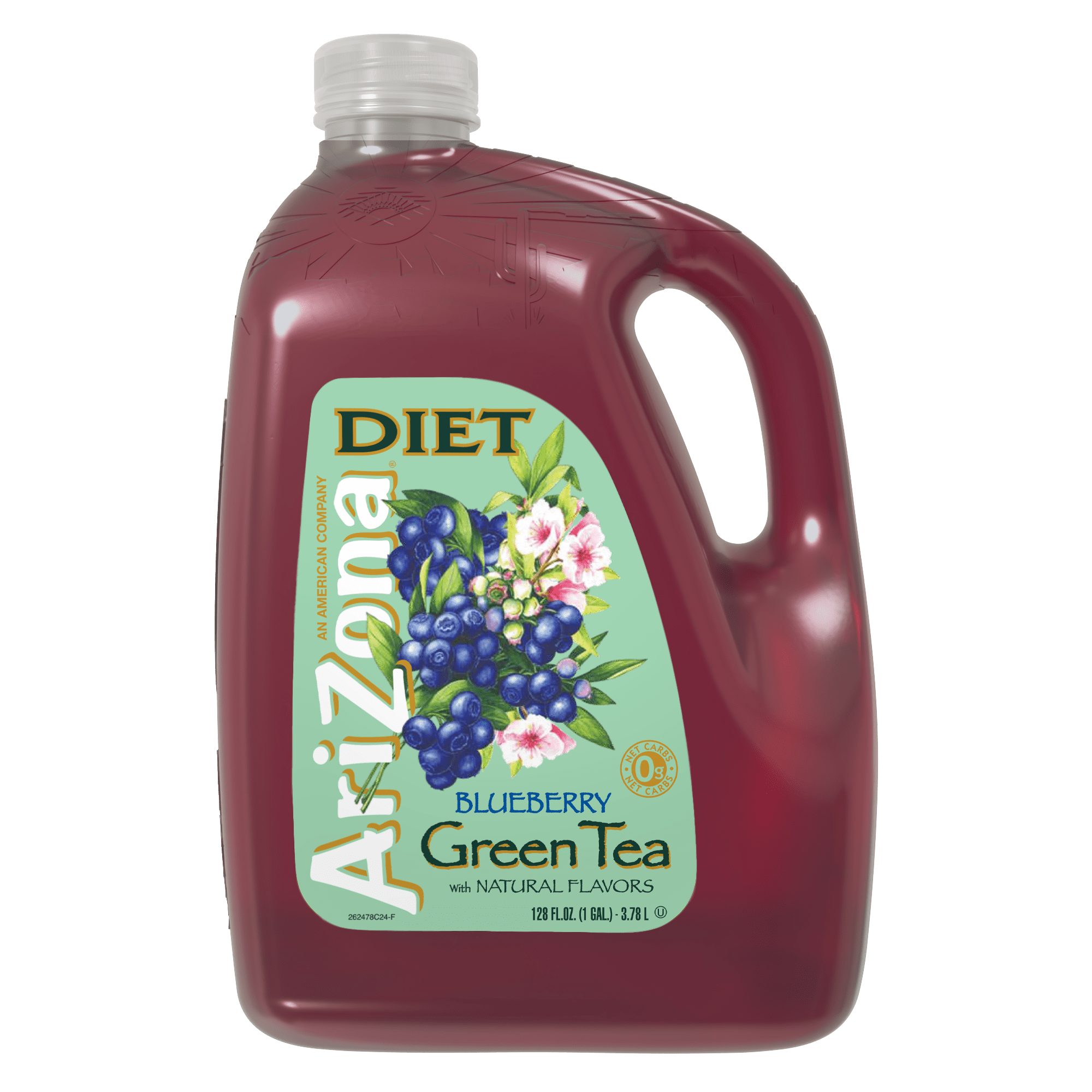 AriZona Diet Blueberry Green Tea - 128 fl oz Gallon - Walmart.com
