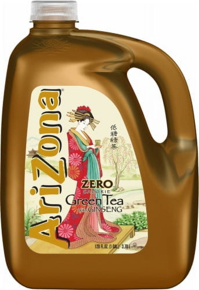 AriZona Diet Green Tea, 128 fl oz, Unsweetened, Vitamin C, Ginseng ...